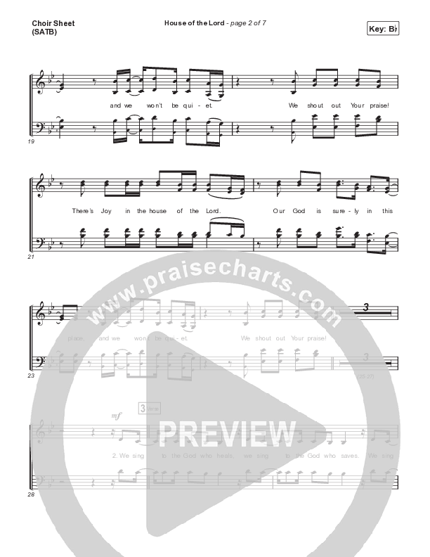 House Of The Lord Choral Anthem Satb Choir Sheet Music Pdf Signature