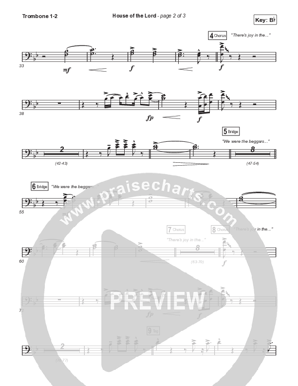 House Of The Lord Choral Anthem Satb Trombone Sheet Music Pdf