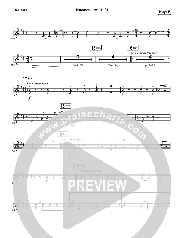 Kingdom Bari Sax Sheet Music Pdf Maverick City Music Kirk Franklin