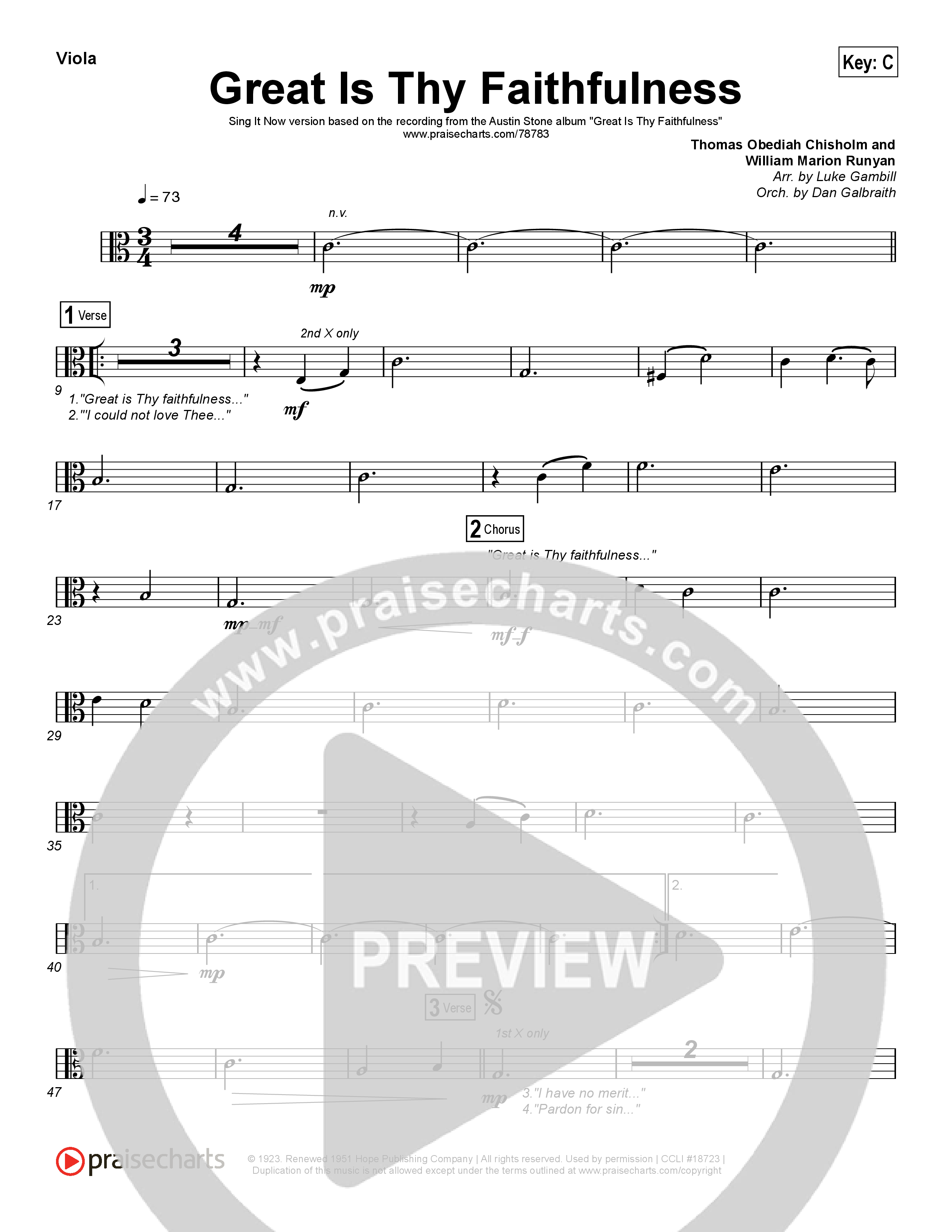 Great Is Thy Faithfulness (Sing It Now SATB) Sheet Music PDF (Austin ...