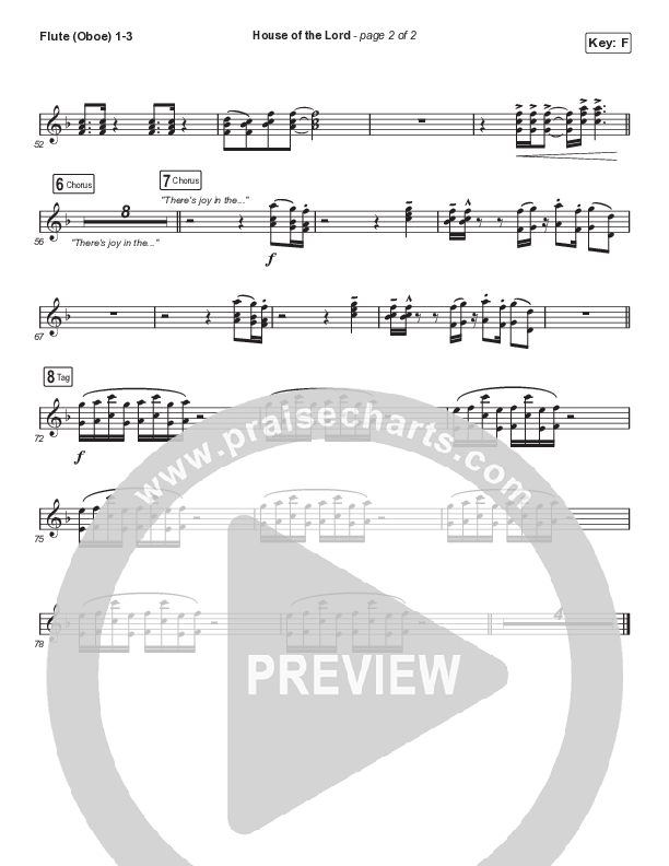 House Of The Lord (Sing It Now SATB) Flute/Oboe Sheet Music PDF (Phil Wickham / Arr. Luke ...