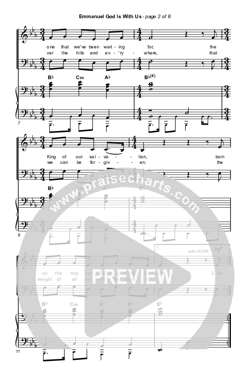 Emmanuel God With Us Sing It Now Satb Octavo Sheet Music Pdf Chris
