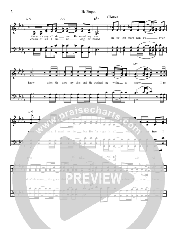 He Forgot Sheet Music PDF (The Perrys) - PraiseCharts