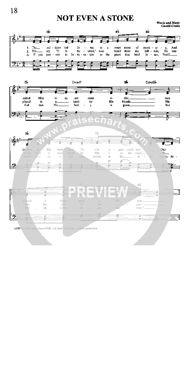 Not Even A Stone Sheet Music PDF (The Perrys) - PraiseCharts