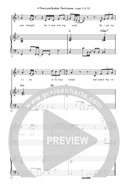 If The Lord Builds The House (Worship Choir SAB) Octavo Sheet Music PDF ...