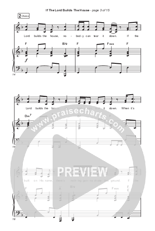 If The Lord Builds The House (Unison/2-Part Choir) Octavo Sheet Music ...