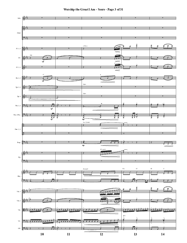 Worship The Great I Am Choral Anthem Satb Orchestration Word Music
