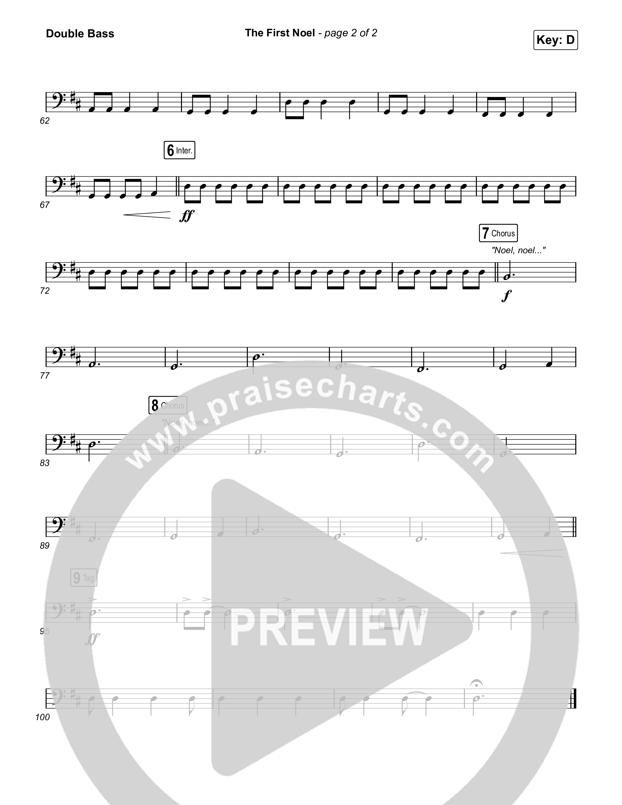 The First Noel String Bass Sheet Music PDF (Highlands Worship ...