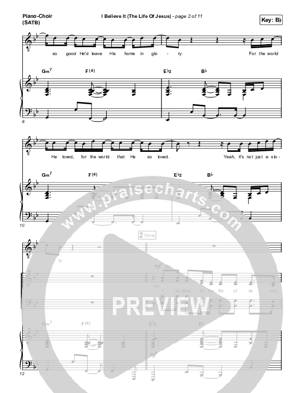 I Believe It The Life Of Jesus Choral Anthem Satb Sheet Music Pdf