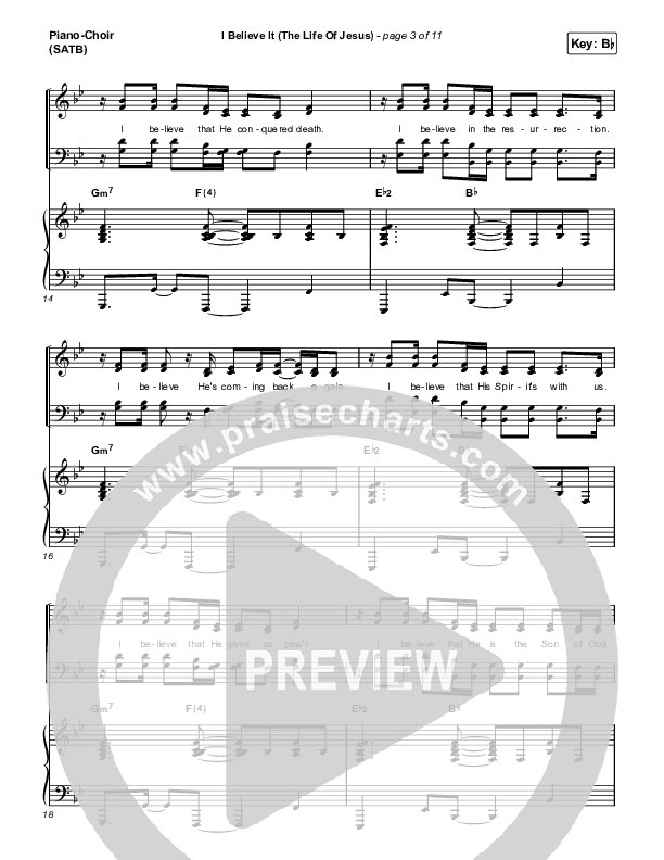 I Believe It The Life Of Jesus Choral Anthem Satb Sheet Music Pdf