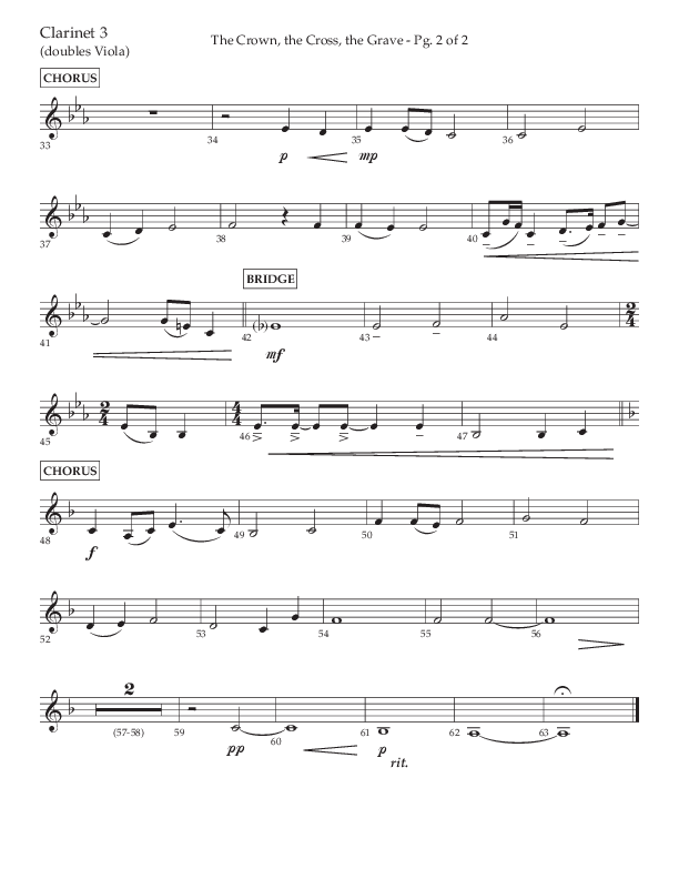 The Crown The Cross The Grave (Choral Anthem SATB) (Lifeway Choral / Arr. Cliff Duren ...