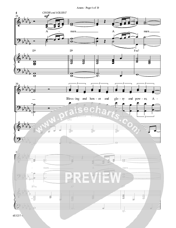 Amen (Choral Anthem SATB) Sheet Music PDF (Word Music / Arr. David Wise / Orch. David Shipps ...