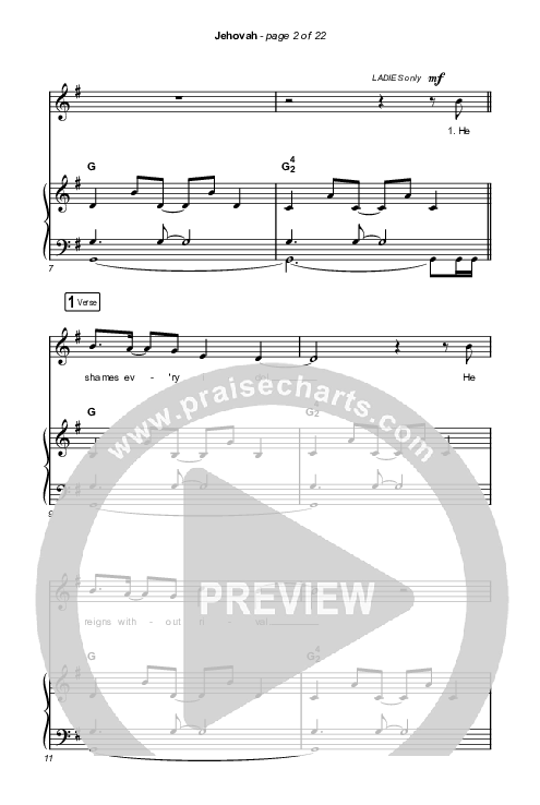 Jehovah Worship Choir Sab Octavo Sheet Music Pdf Elevation Worship