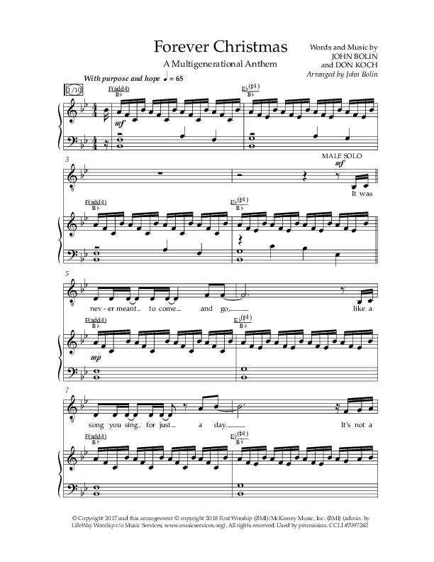 Forever Christmas (Choral Anthem SATB) Sheet Music PDF (Lifeway Choral ...