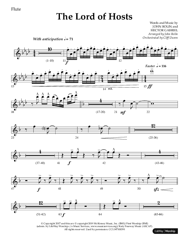 The Lord Of Hosts Choral Anthem Satb Flute Sheet Music Pdf Lifeway