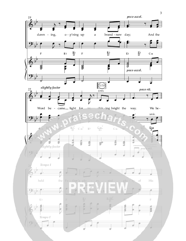 The Word Choral Anthem Satb Sheet Music Pdf Lifeway Choral Arr