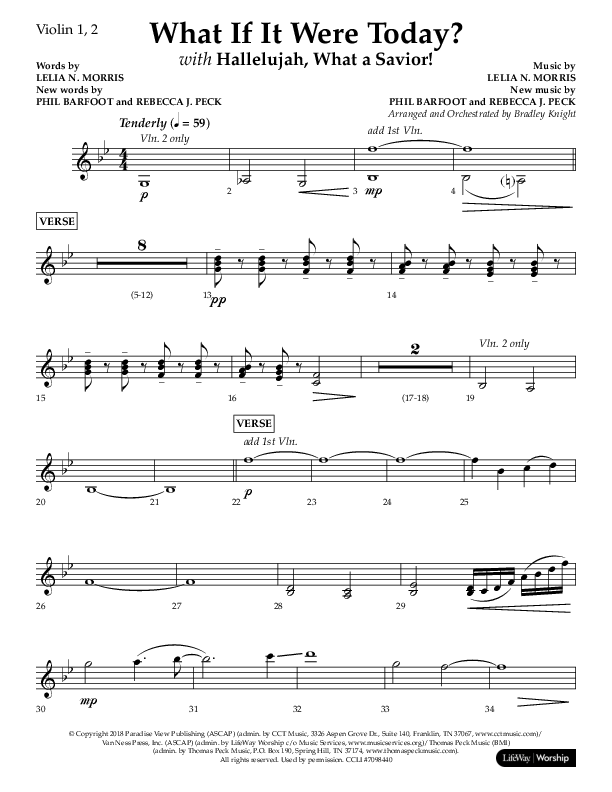 What If It Were Today With Hallelujah What A Savior Choral Anthem Satb