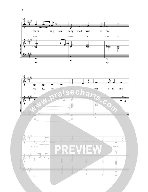 So Holy (Holy Holy Holy) (Choral Anthem SATB) Sheet Music PDF (Lifeway Choral / Arr. John Bolin ...