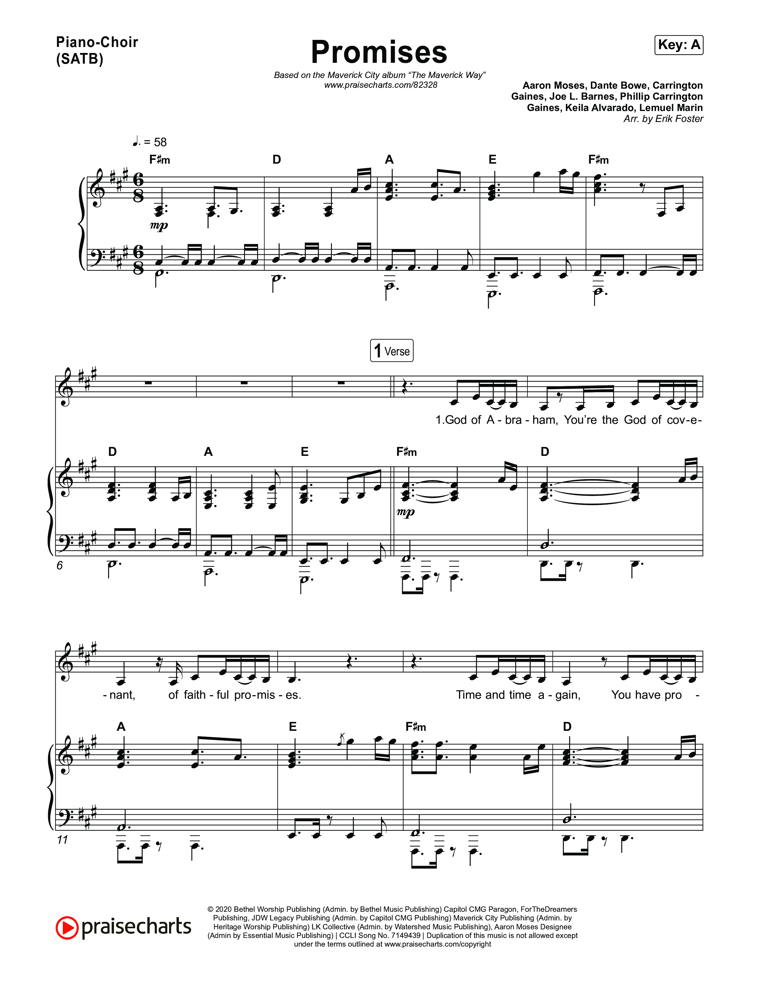 Promises Sheet Music PDF (Maverick City Music) - PraiseCharts