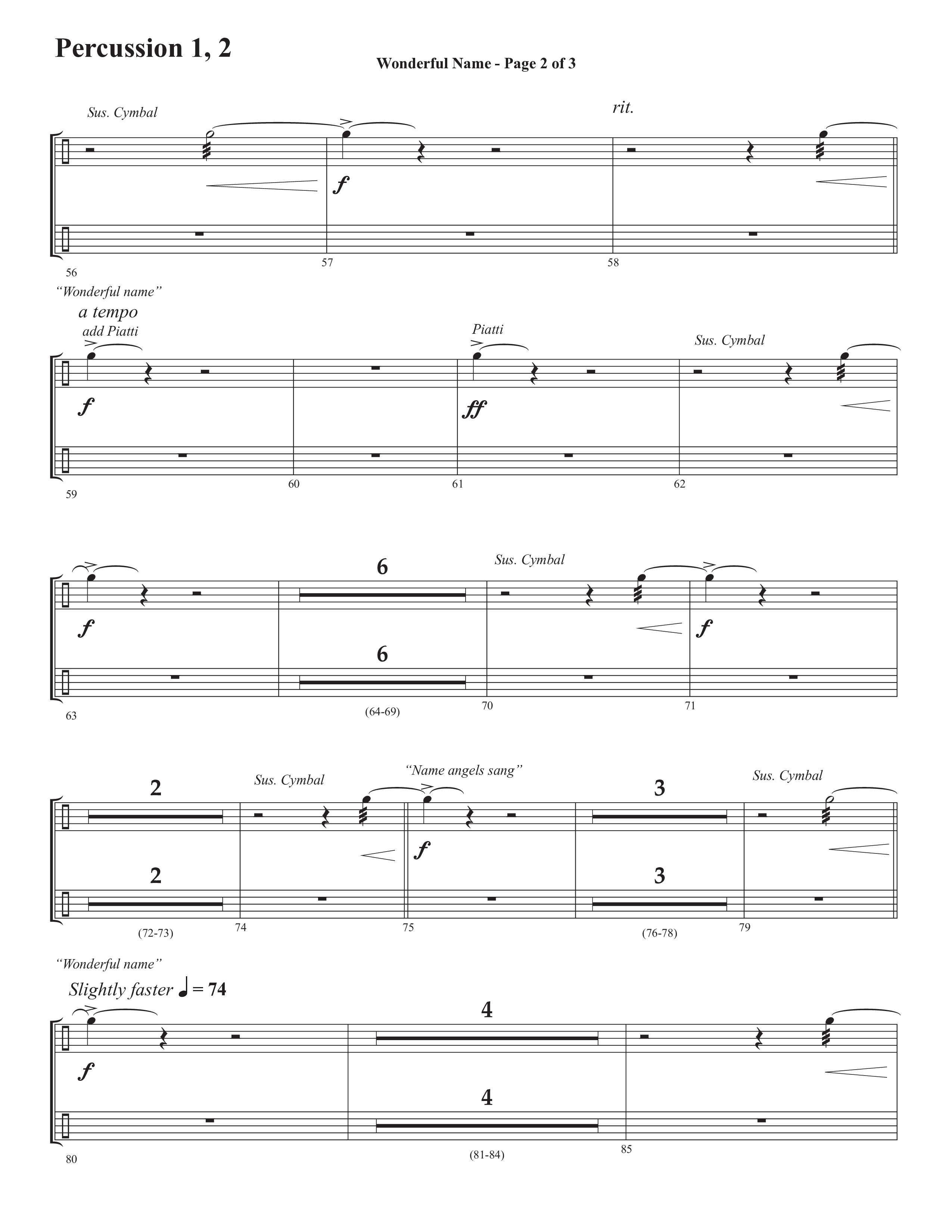 Wonderful Name (Choral Anthem SATB) (Semsen Music / Arr. John Bolin / Orch. Cliff Duren ...