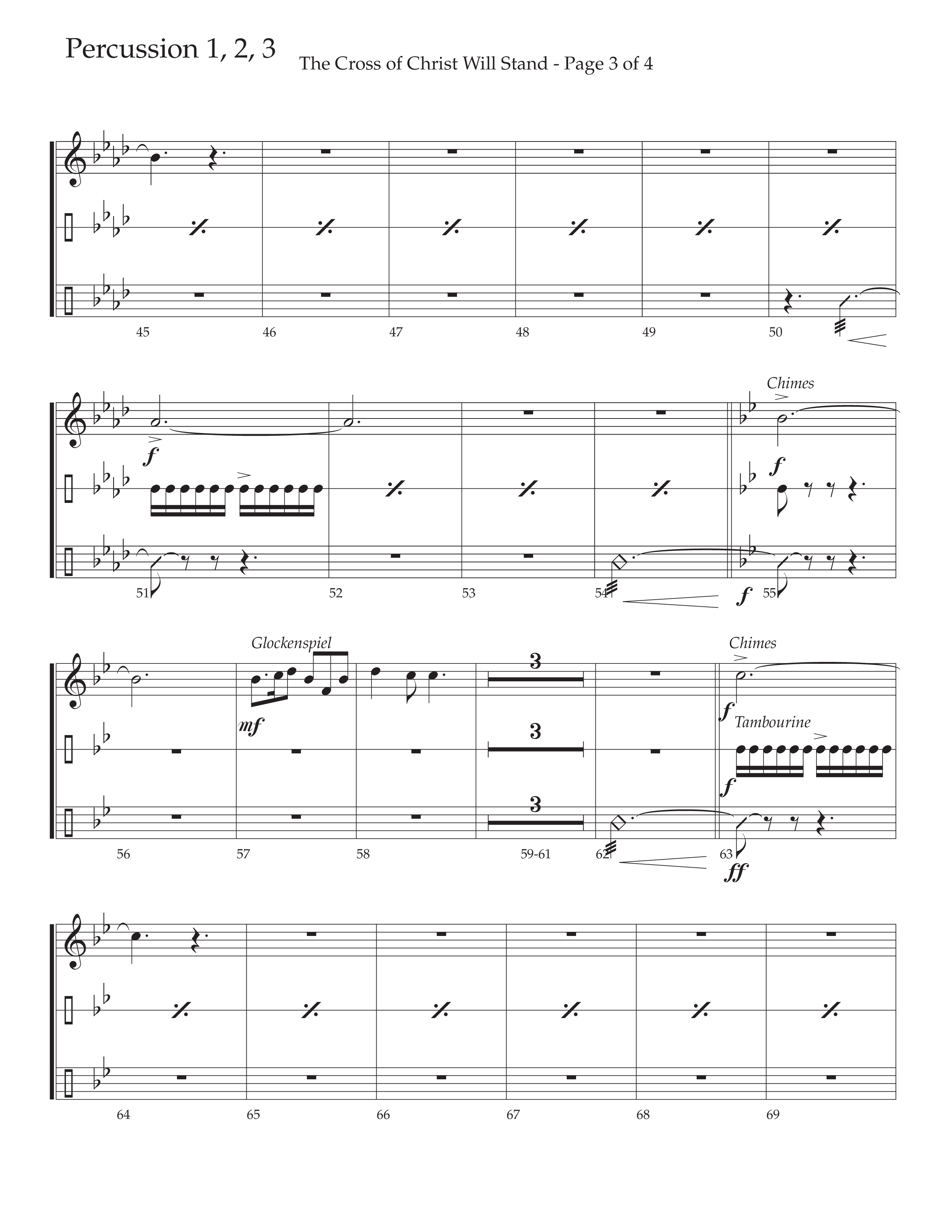 The Cross of Christ Will Stand (Choral Anthem SATB) Percussion Sheet Music PDF (Daywind Worship ...