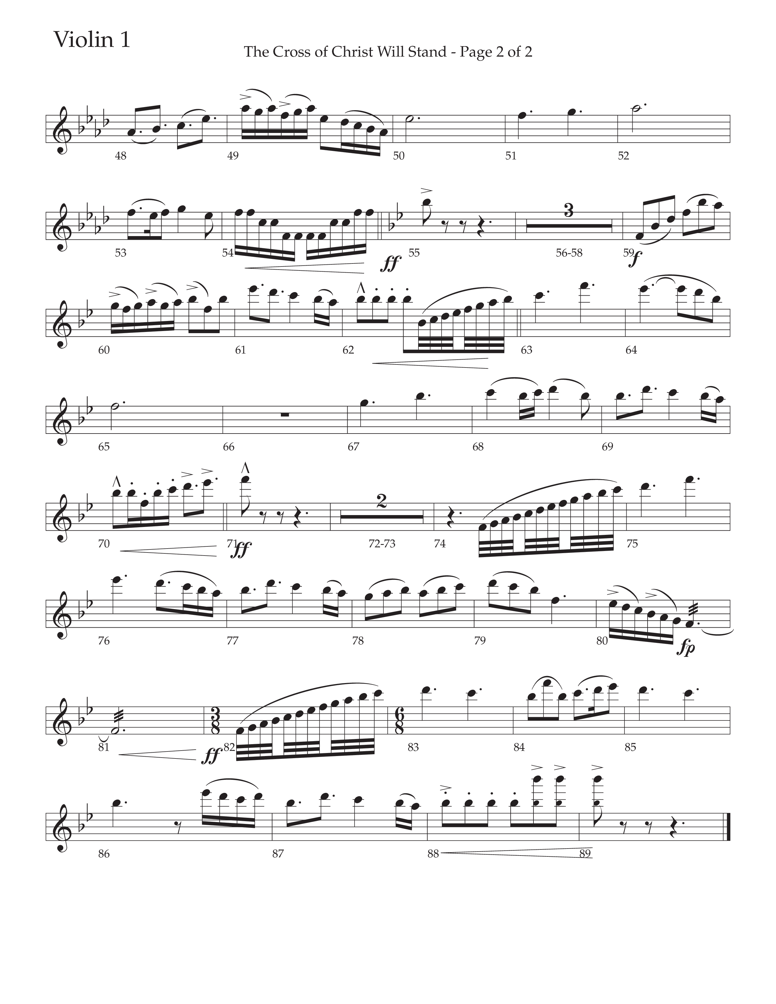 The Cross of Christ Will Stand (Choral Anthem SATB) (Daywind Worship / Arr. Luke Gambill ...