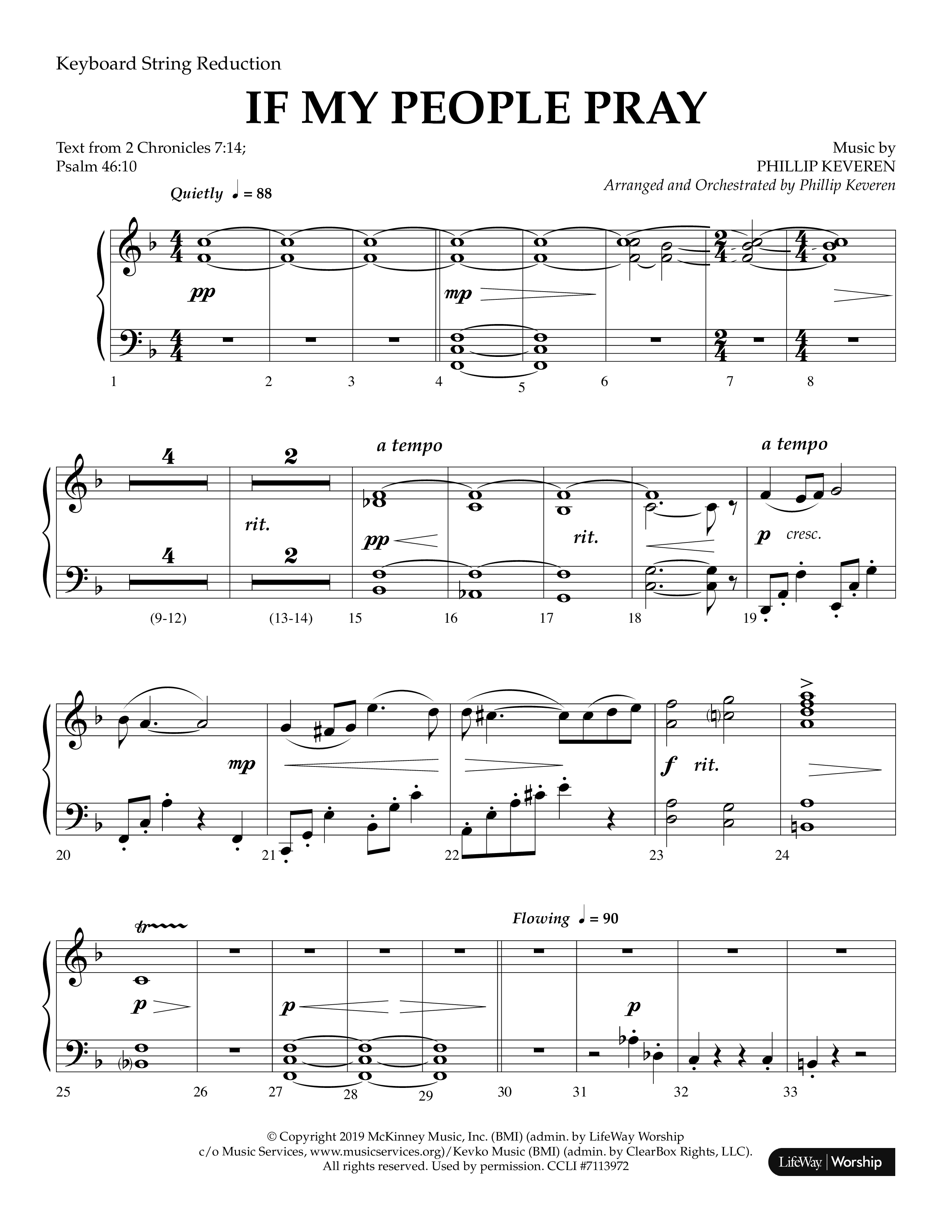 If My People Pray (Choral Anthem SATB) String Reduction Sheet Music PDF (Lifeway Choral / Arr ...