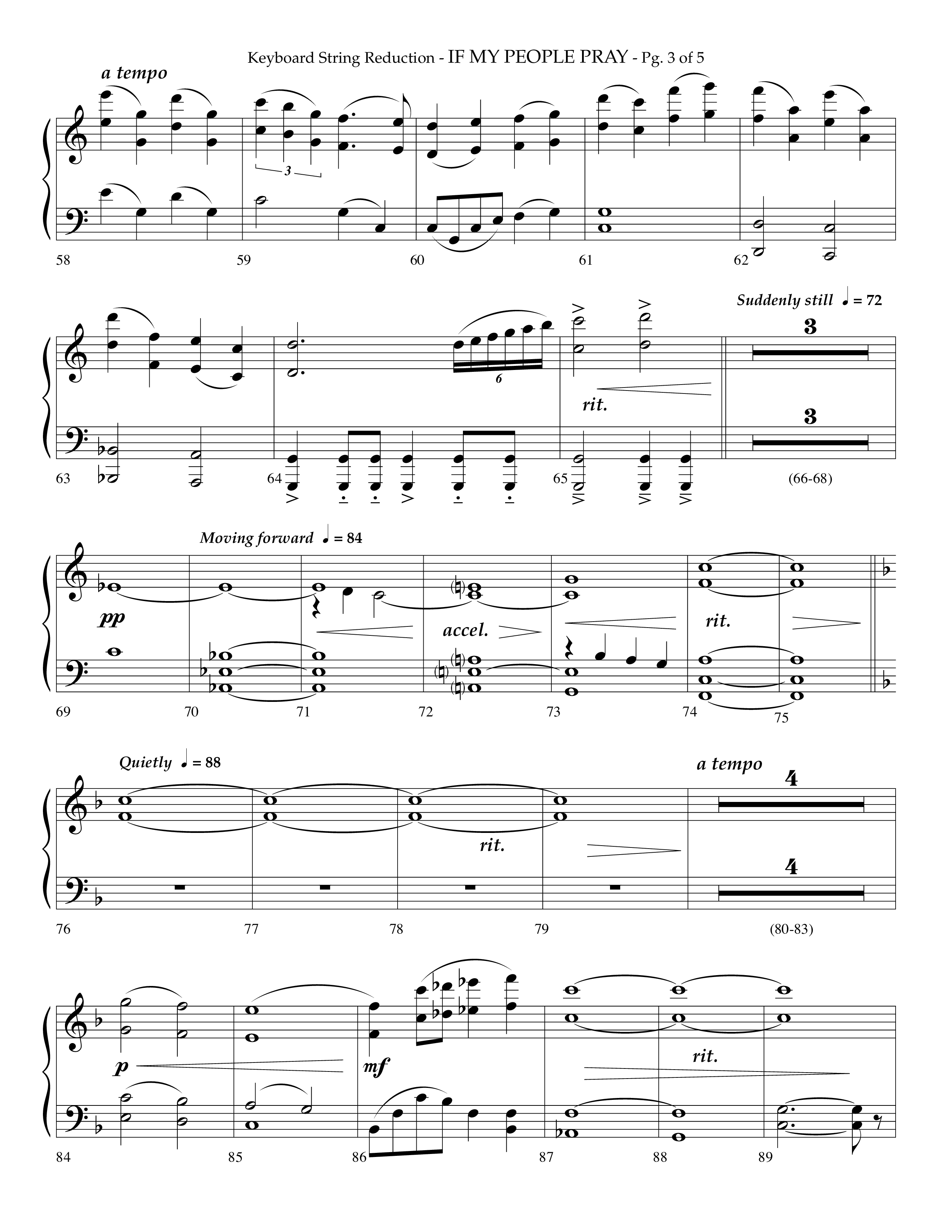 If My People Pray (Choral Anthem SATB) String Reduction Sheet Music PDF (Lifeway Choral / Arr ...