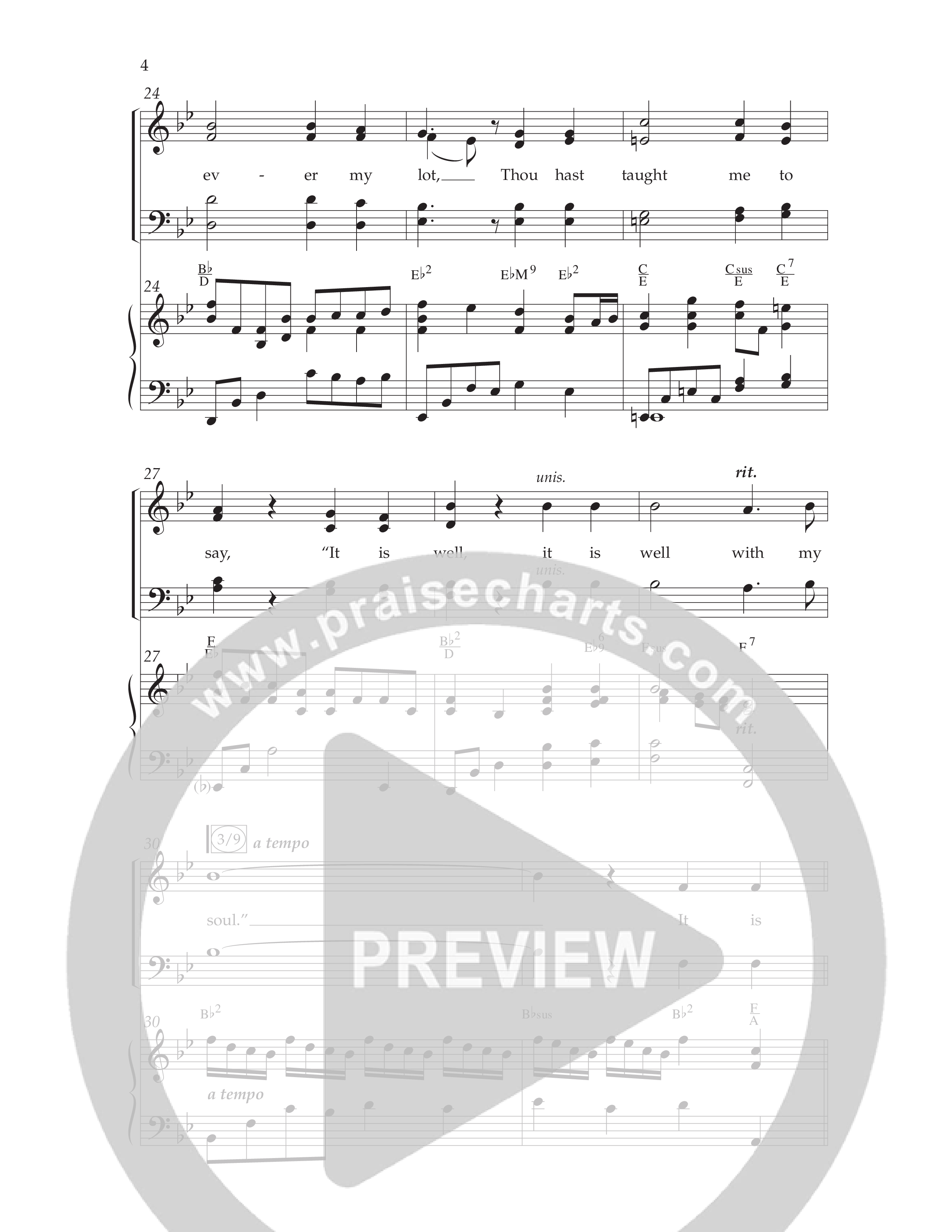 It Is Well With My Soul Choral Anthem Satb Sheet Music Pdf Lifeway