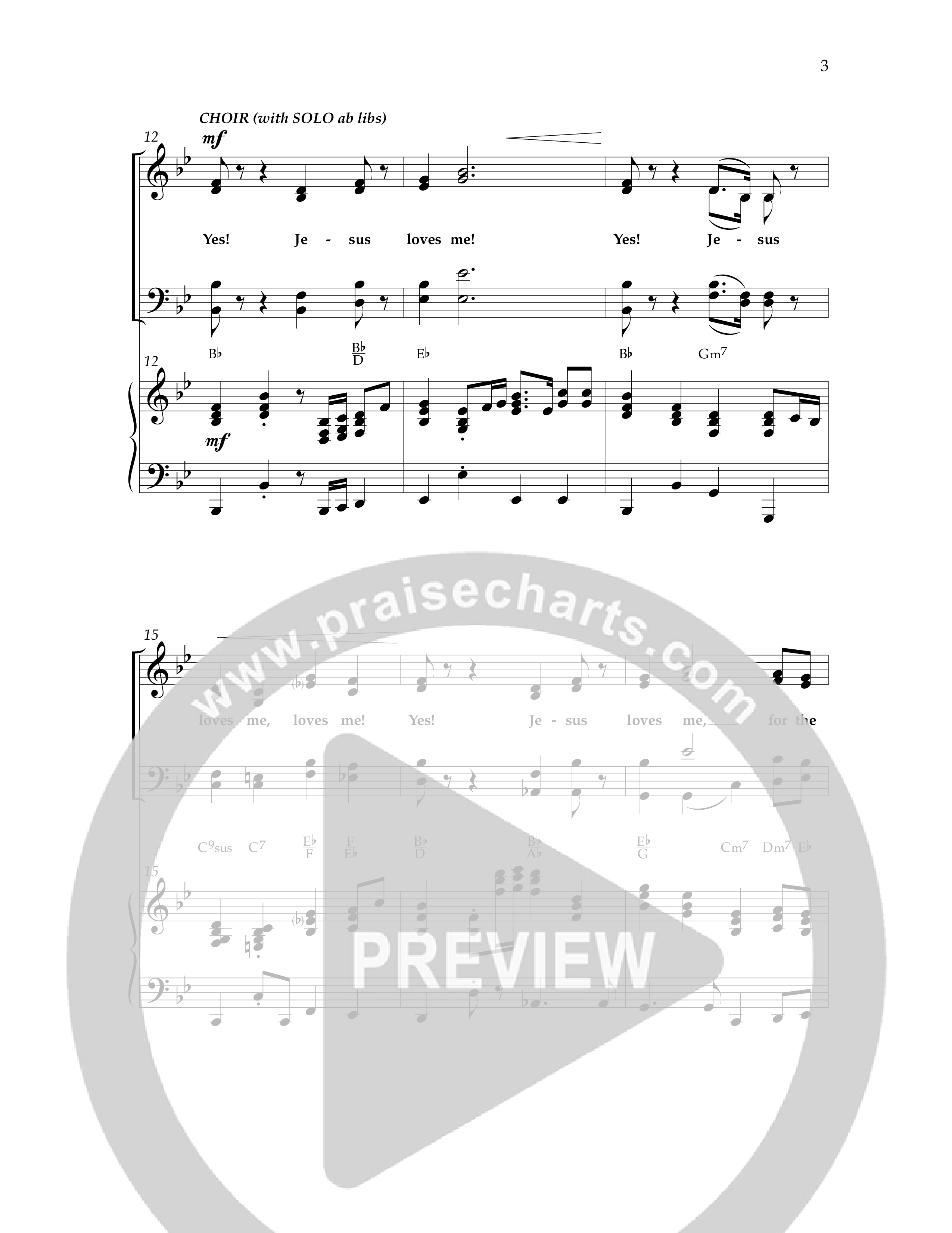 Jesus Loves Me with The Love Of God (Choral Anthem SATB) Sheet Music ...