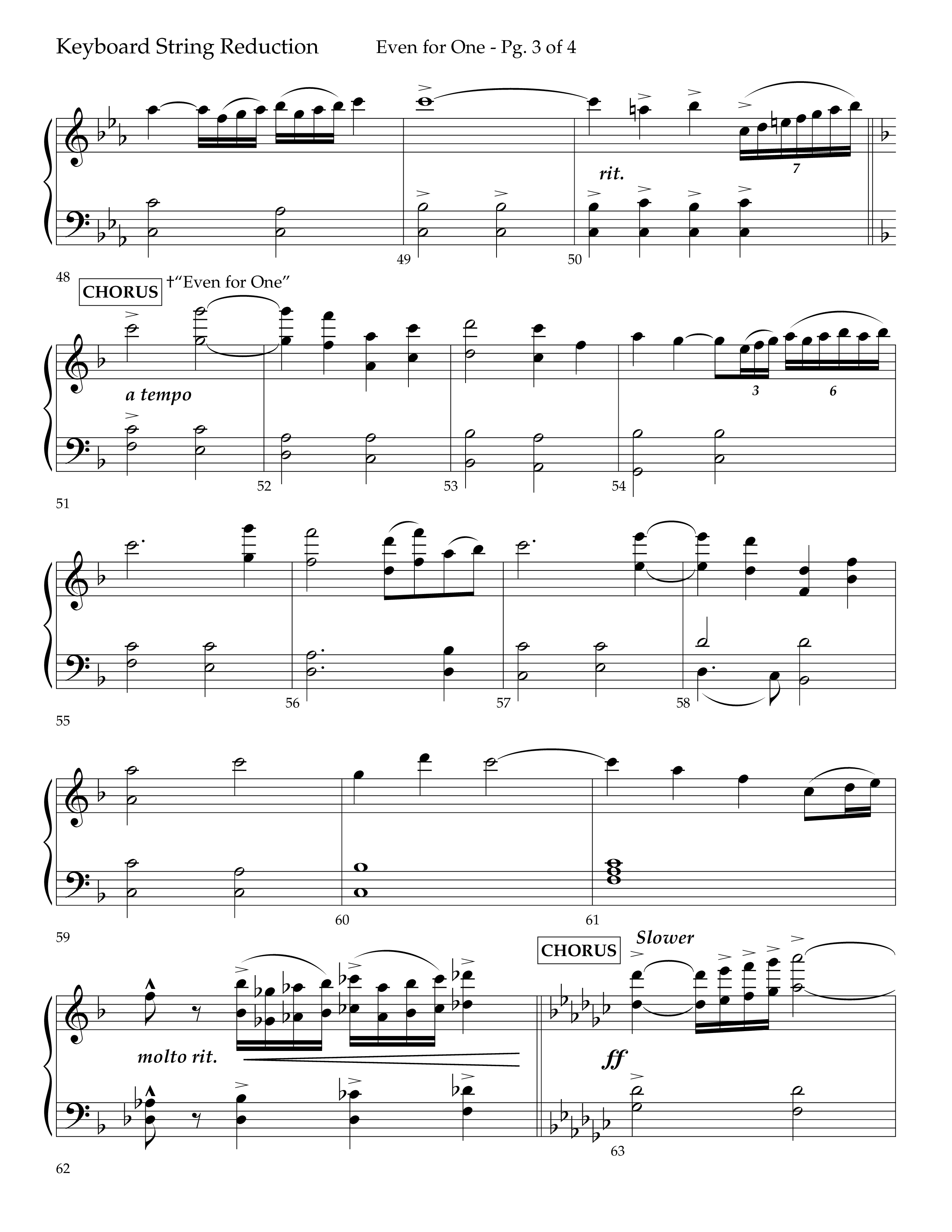Even For One (Choral Anthem SATB) String Reduction Sheet Music PDF (Lifeway Choral / Arr. Marty ...
