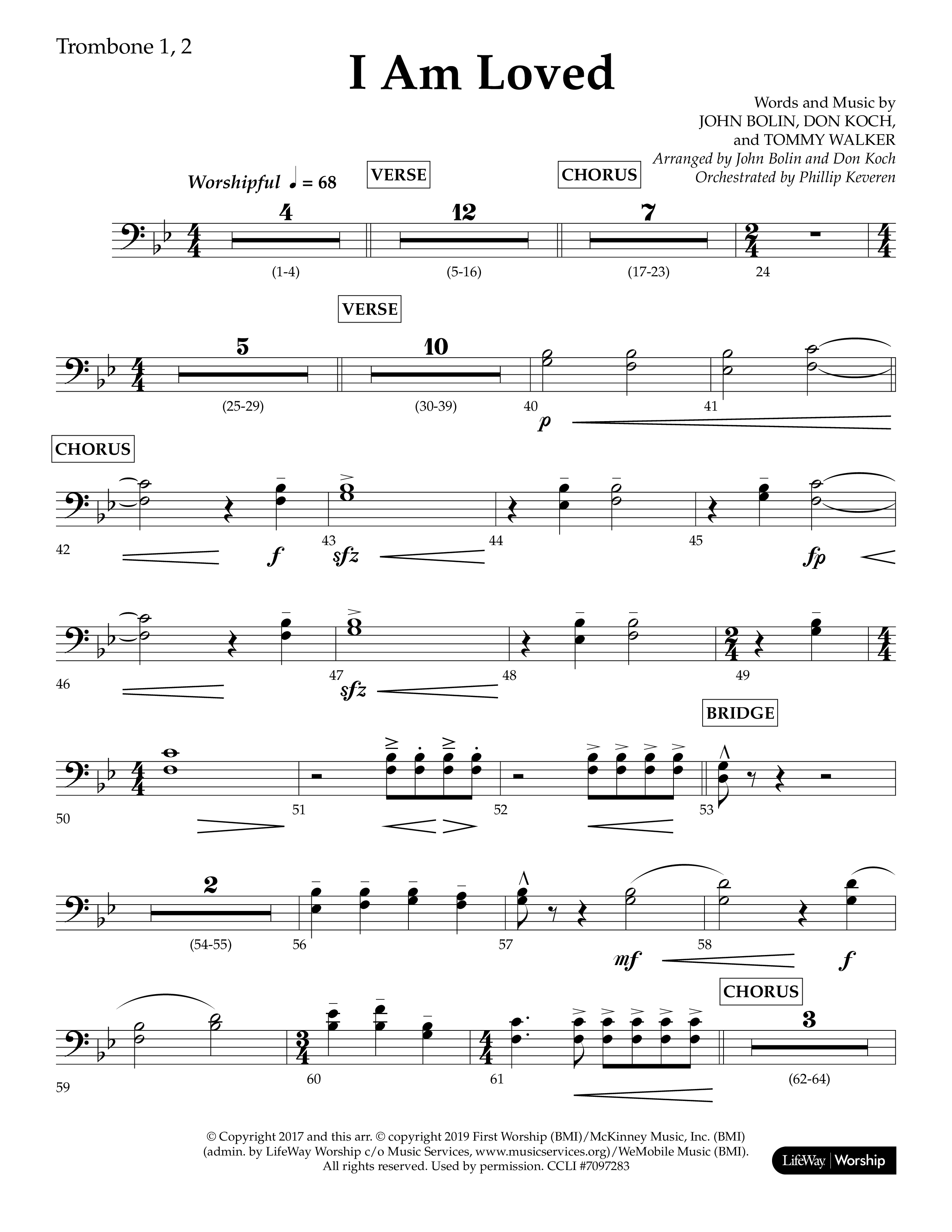 I Am Loved Choral Anthem Satb Trombone Sheet Music Pdf Lifeway