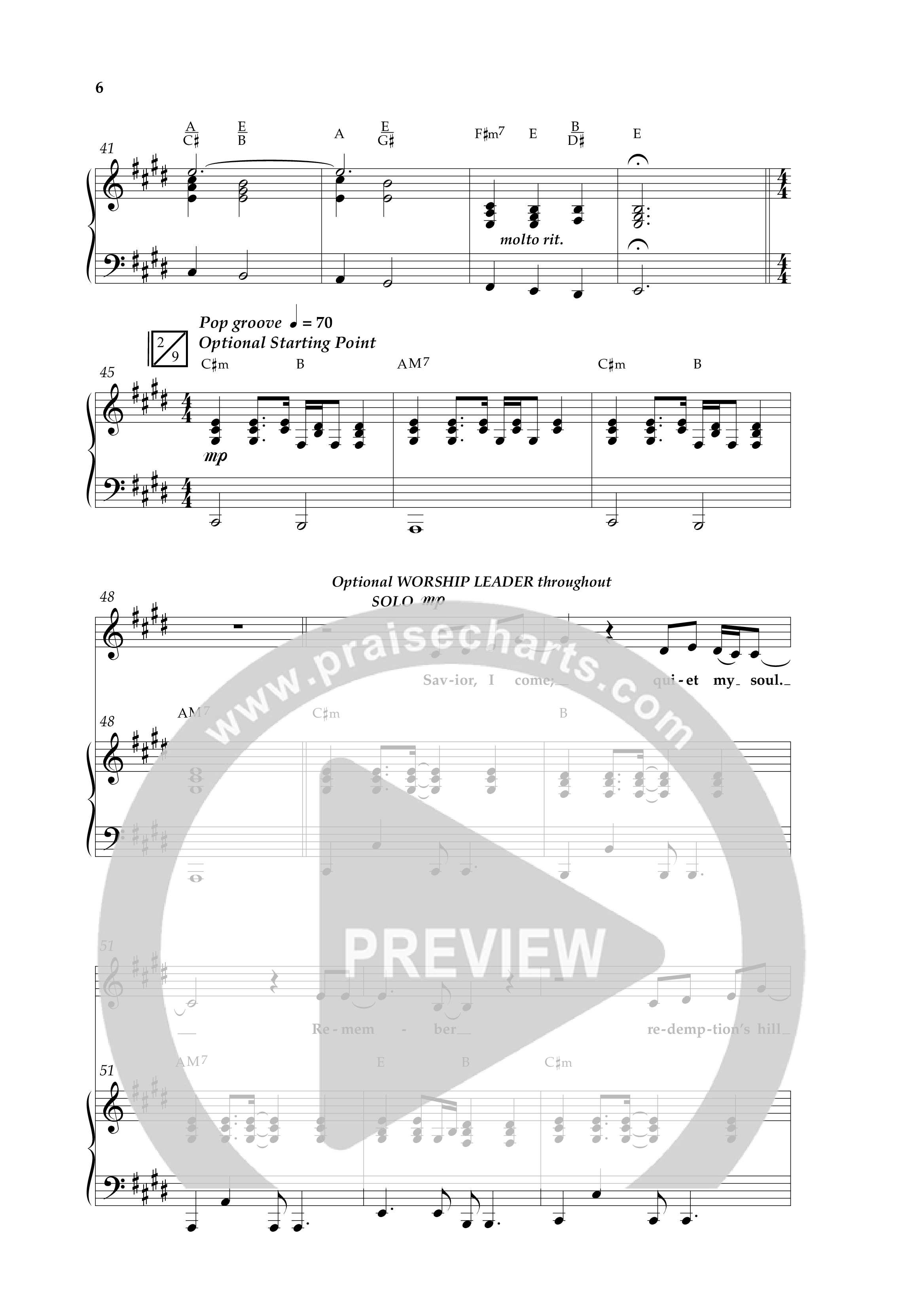 Lead Me To The Cross (Choral Anthem SATB) Sheet Music PDF (Lifeway Choral / Arr. Cliff Duren ...