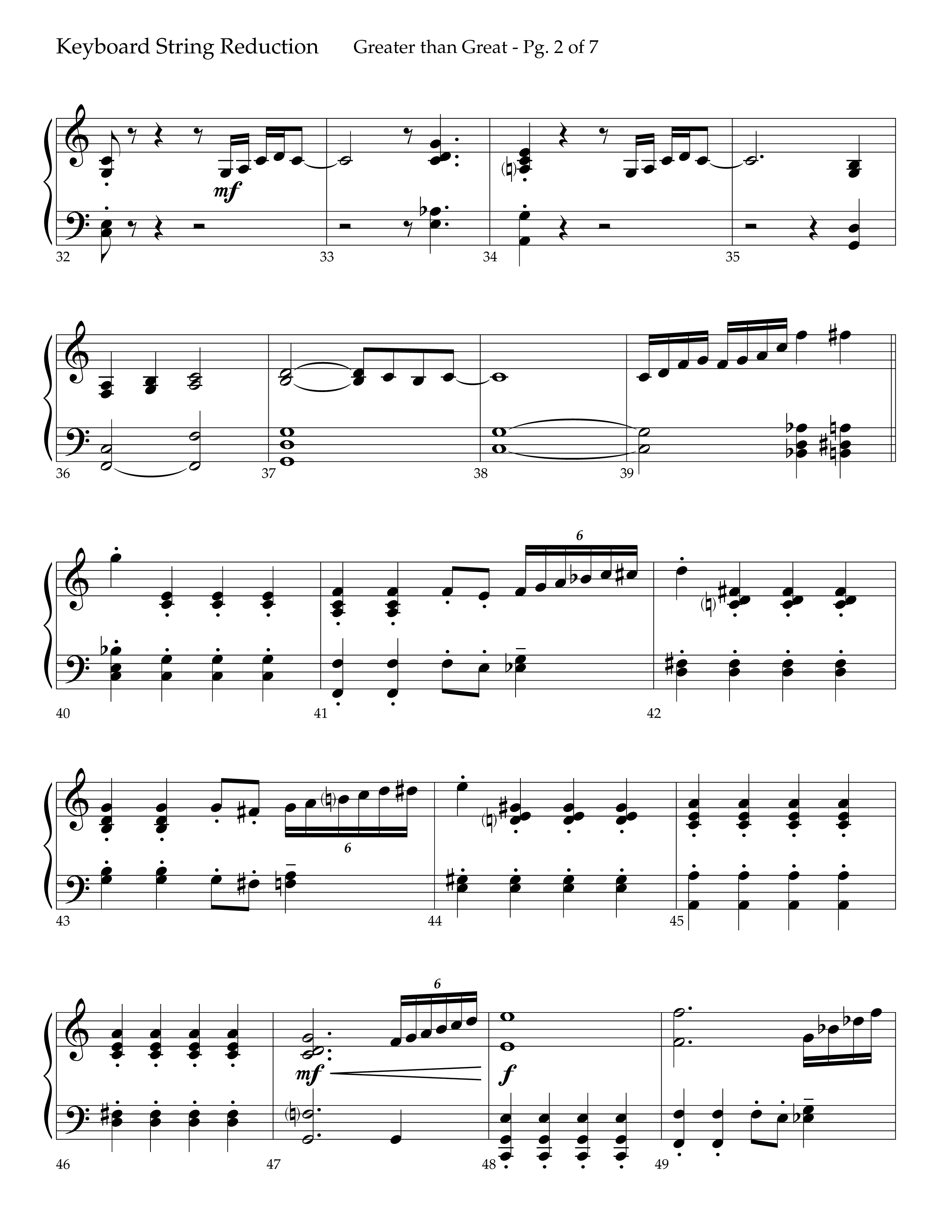 Greater Than Great (with All Hail The Power Of Jesus' Name) (Choral Anthem SATB) String ...