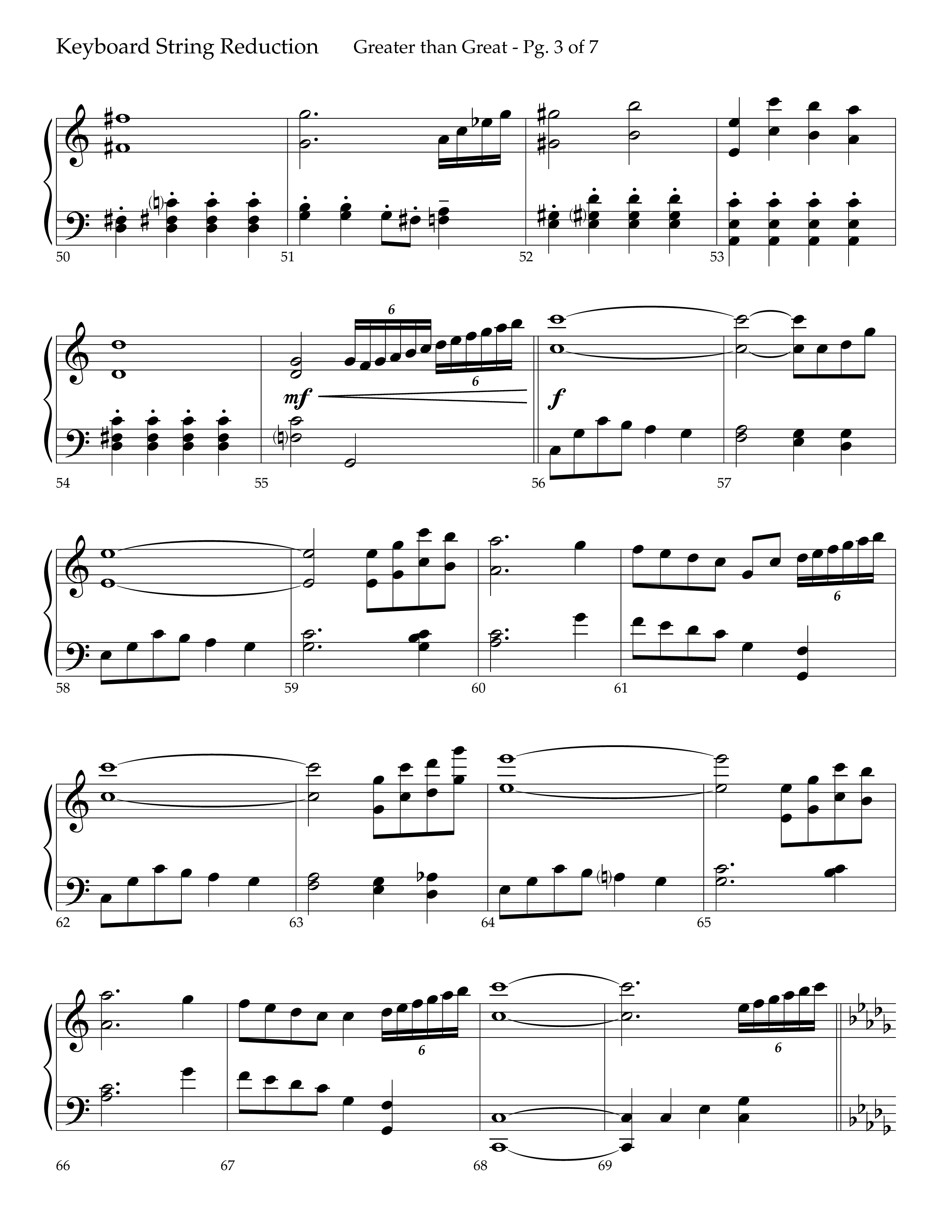 Greater Than Great (with All Hail The Power Of Jesus' Name) (Choral Anthem SATB) String ...