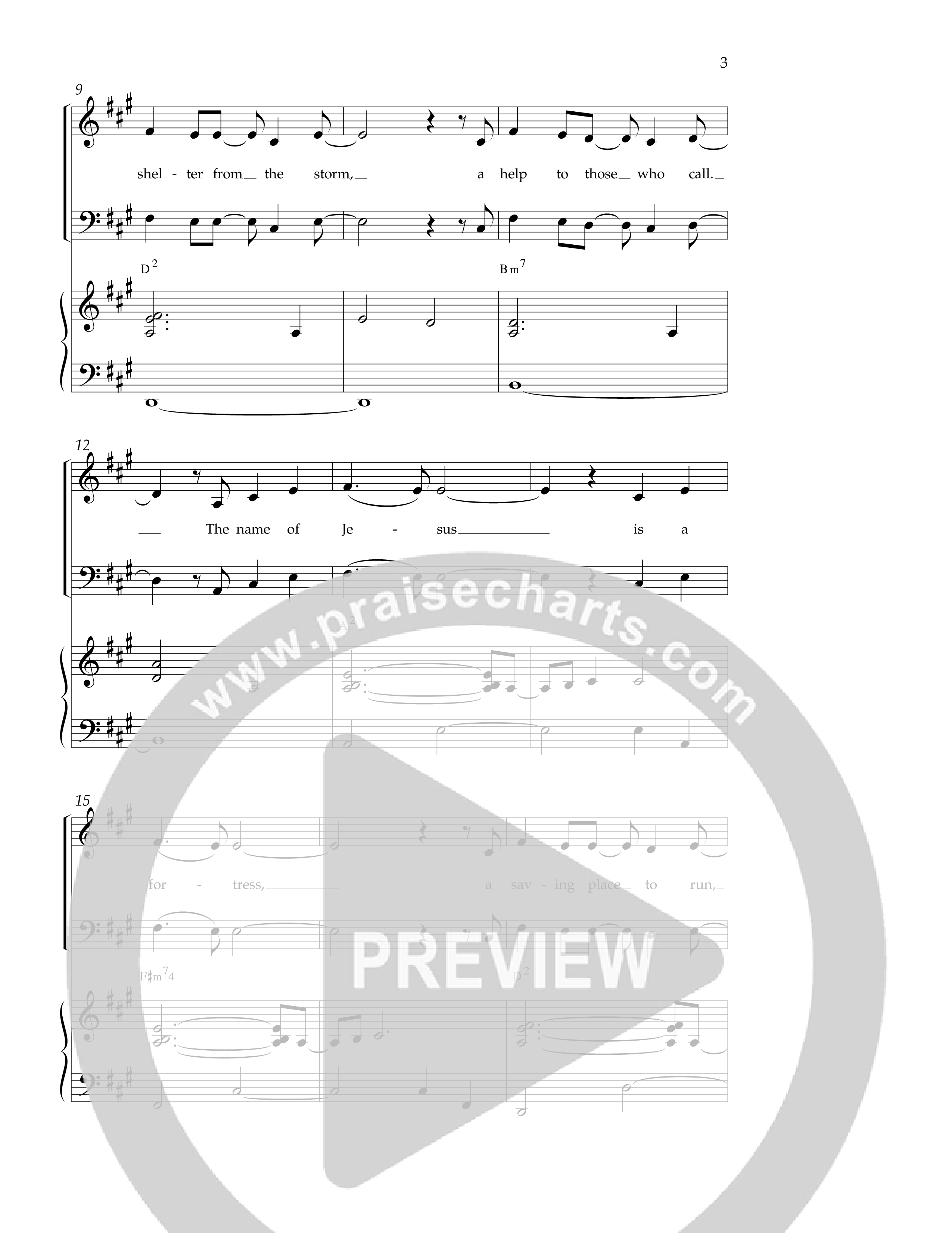 The Name Of Jesus (Choral Anthem SATB) Sheet Music PDF (Lifeway Choral / Arr. Travis Cottrell ...