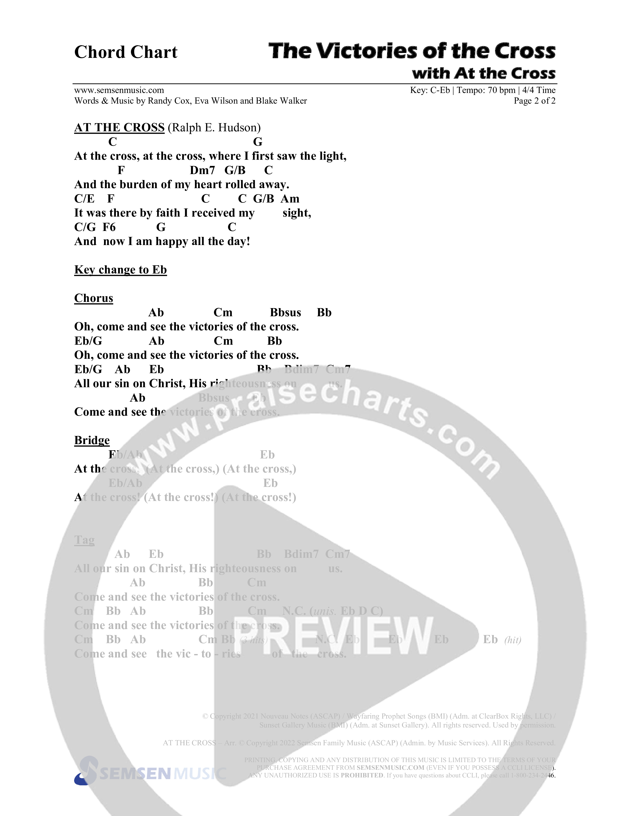 The Victories Of The Cross With At The Cross Choral Anthem Satb