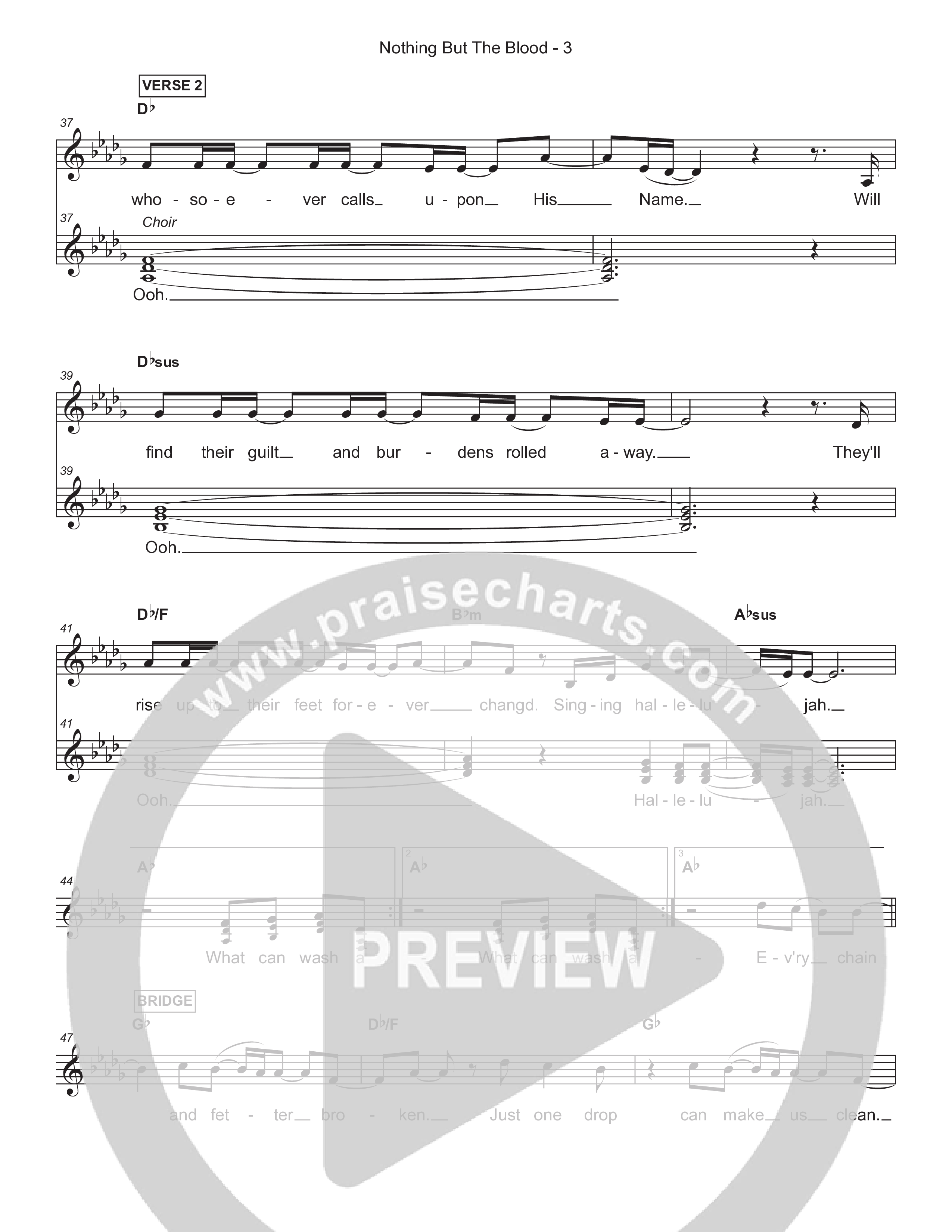 Nothing But The Blood Sheet Music PDF (Charity Gayle) - PraiseCharts