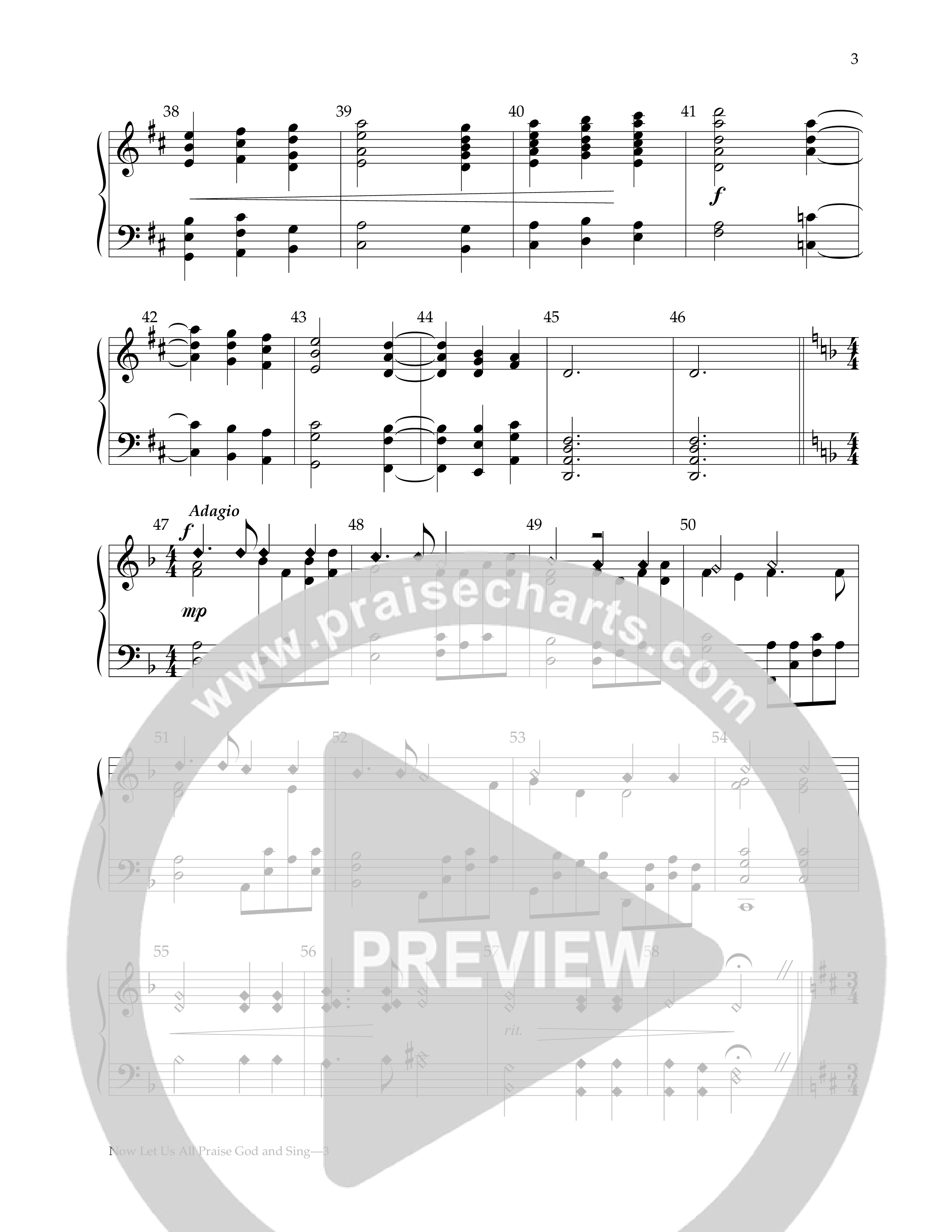Now Let Us All Praise God And Sing (Handbells) Sheet Music PDF (Lifeway ...