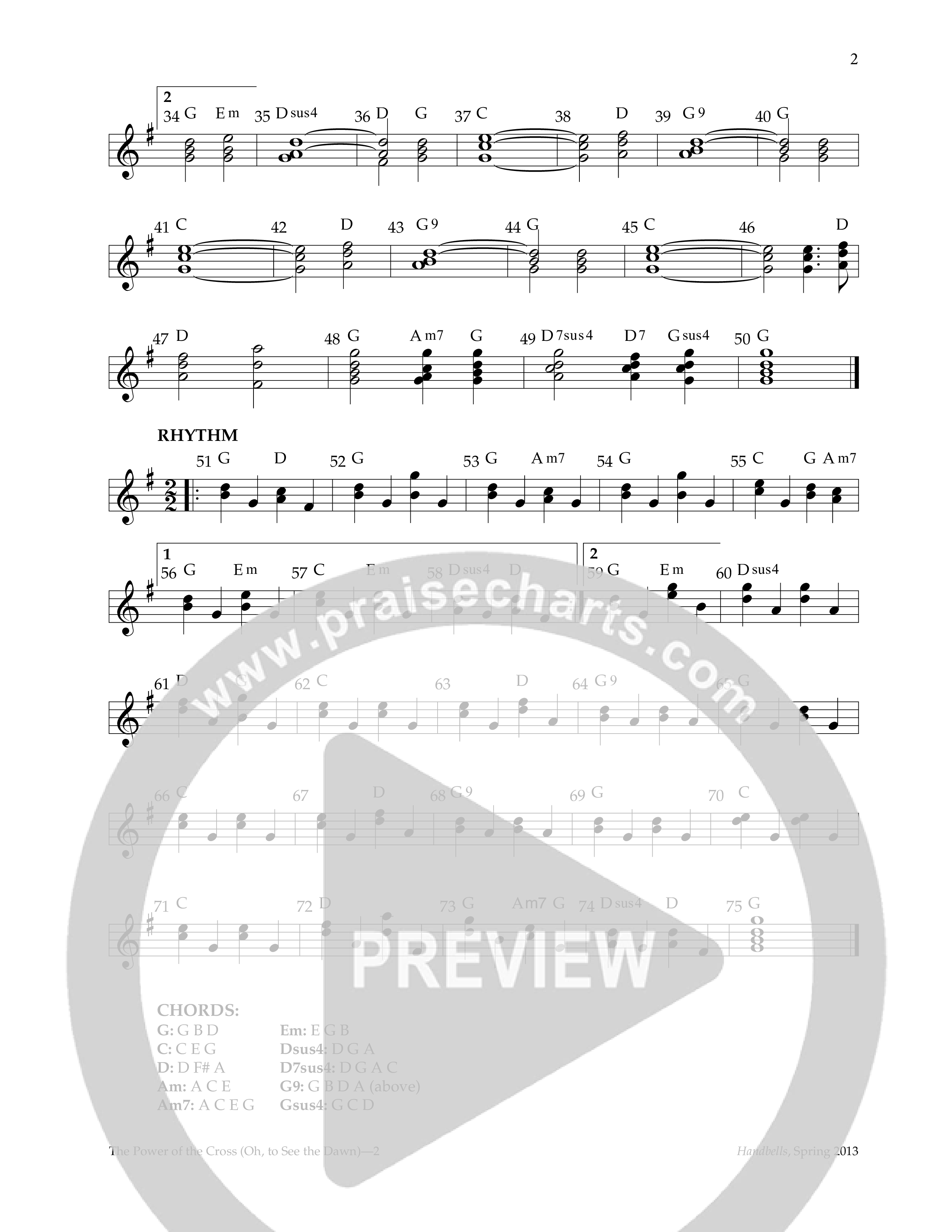 The Power Of The Cross (Handbells) Sheet Music PDF (Lifeway Worship ...