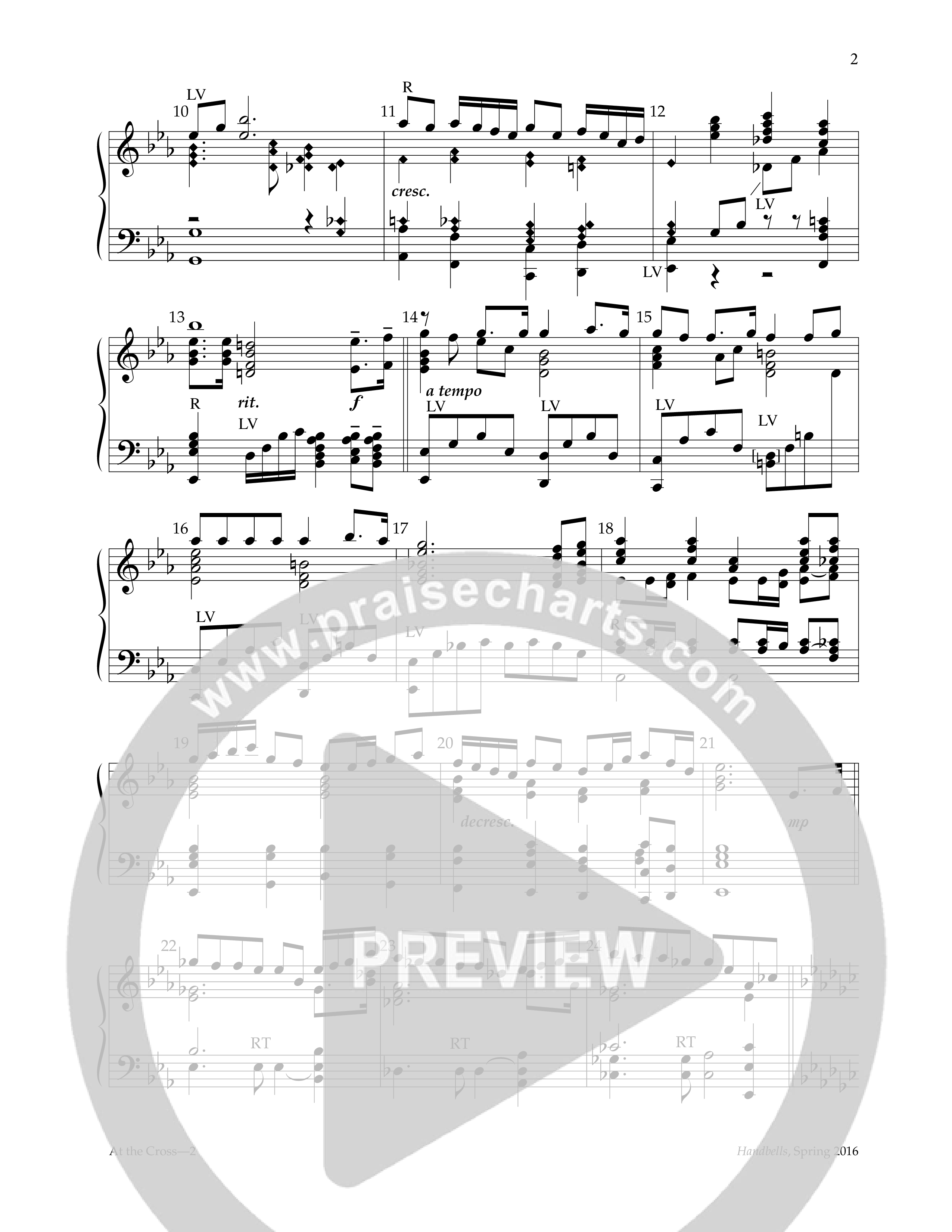 At The Cross (Handbells) Sheet Music PDF (Lifeway Worship / Arr. Kevin ...