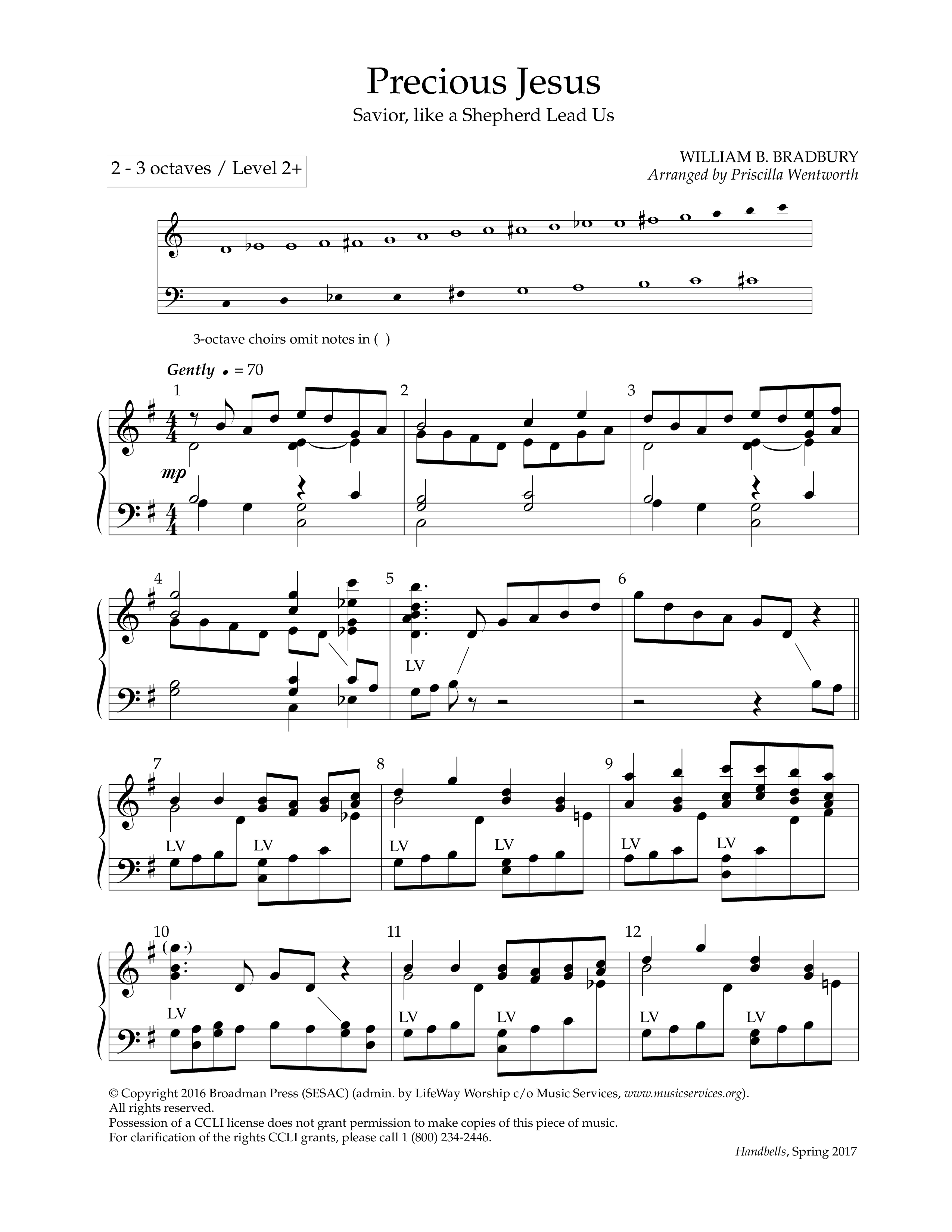 Precious Jesus (Handbells) Sheet Music PDF (Lifeway Worship / Arr ...