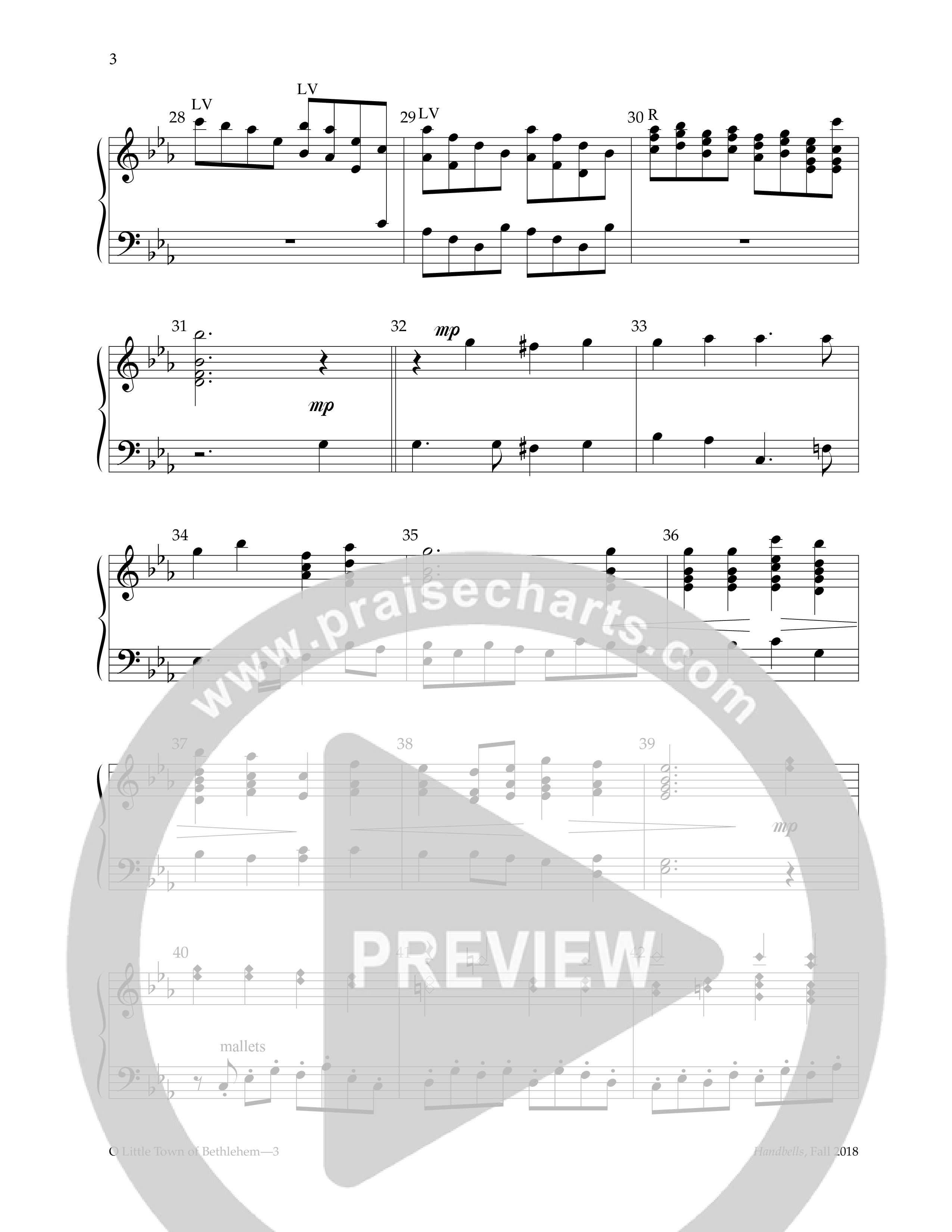 O Little Town Of Bethlehem (Handbells) Sheet Music PDF (Lifeway Worship ...