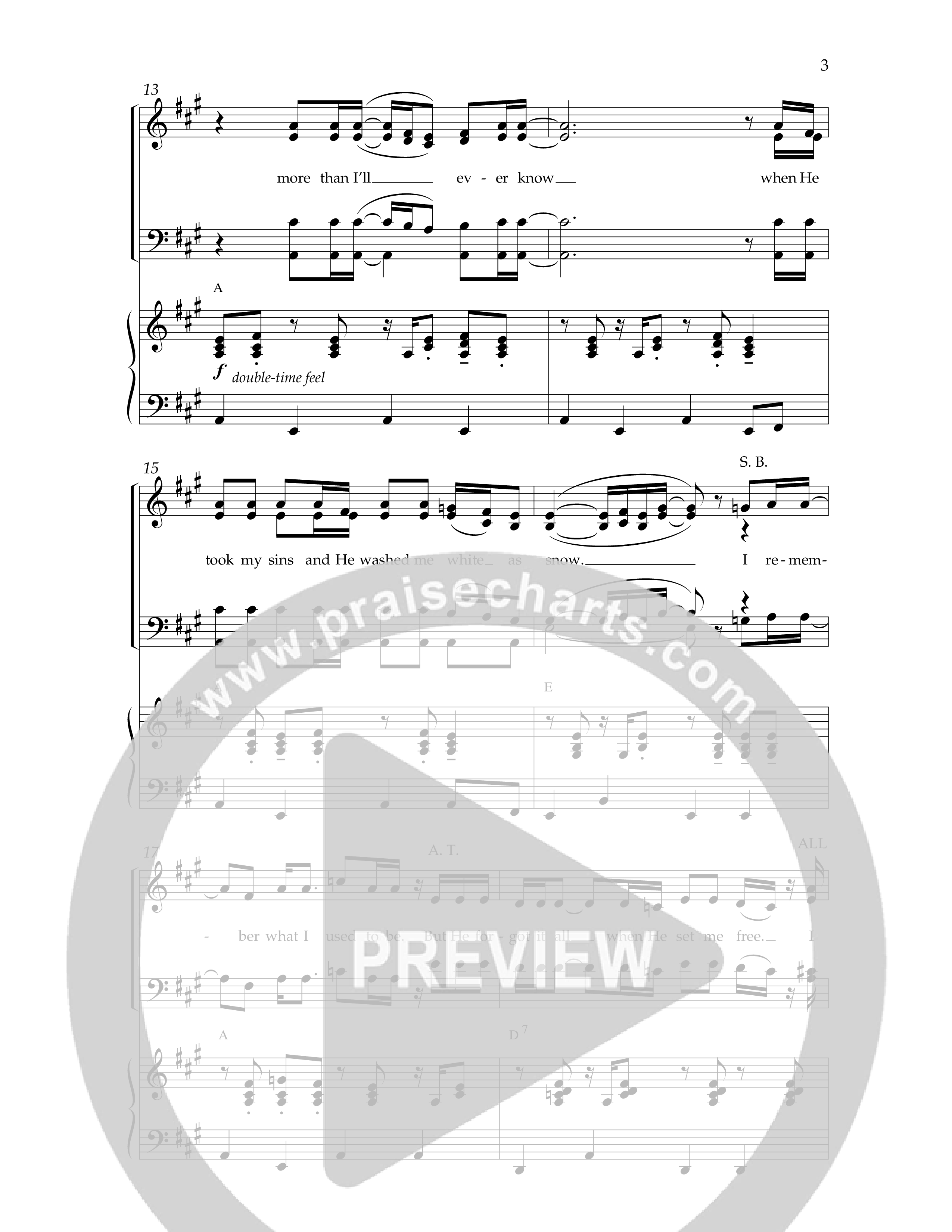 He Forgot (Choral Anthem SATB) Sheet Music PDF (Lifeway Choral / Arr ...