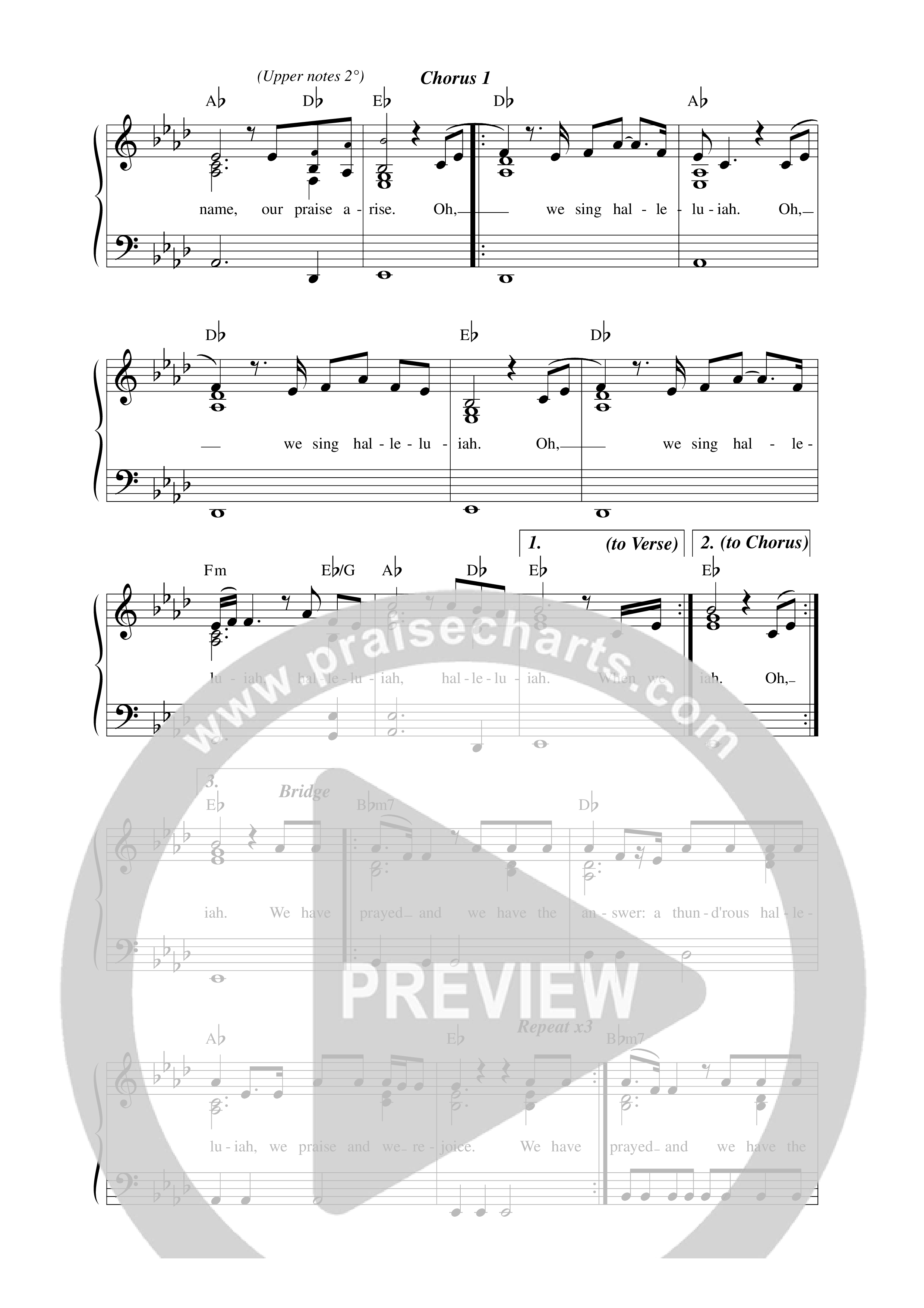 Prayer and Praise Anthem (Live) Sheet Music PDF (Sinach / Lucy Grimble ...