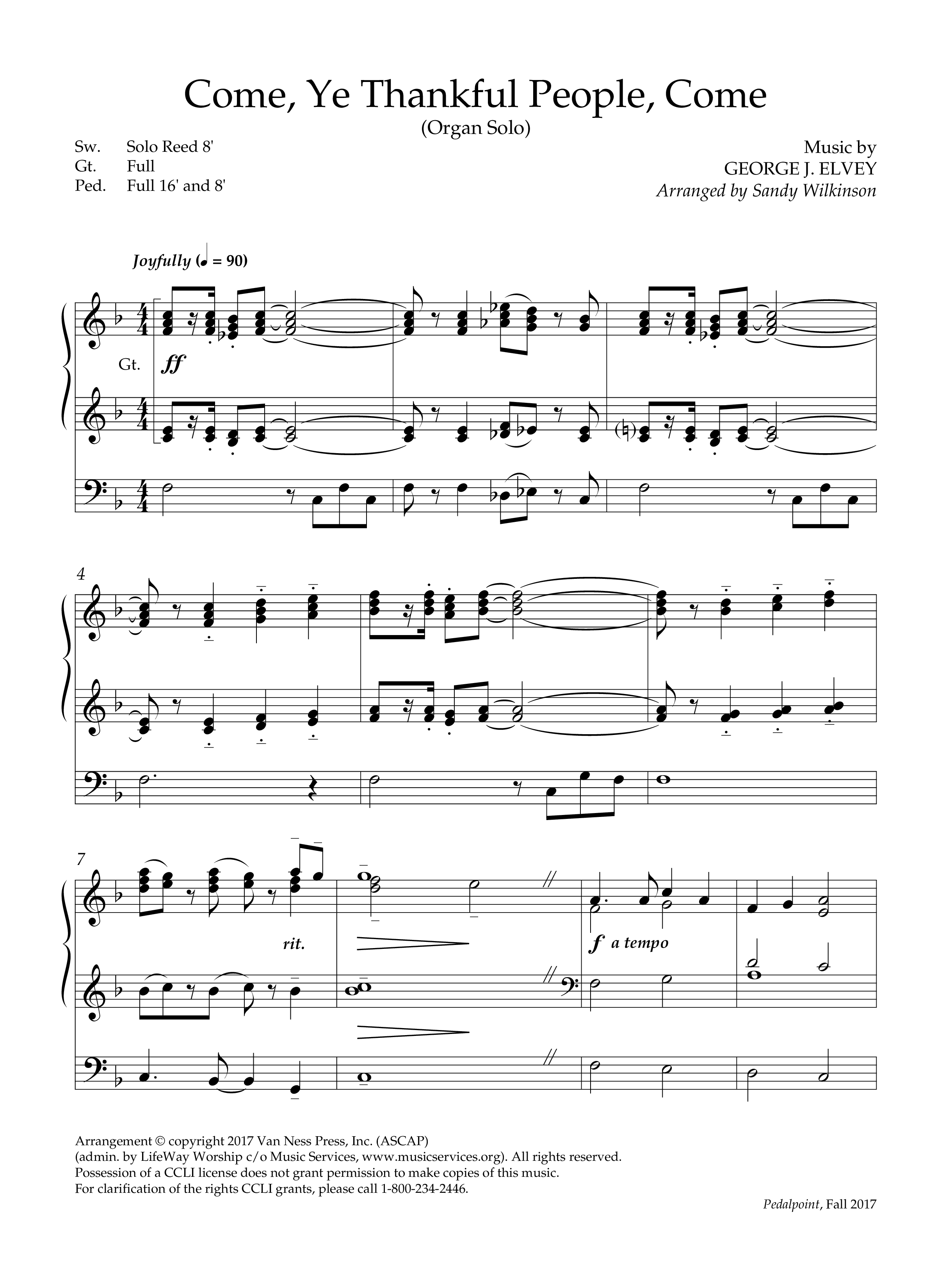 Come Ye Thankful People Come (Instrumental) (Lifeway Worship / Arr ...