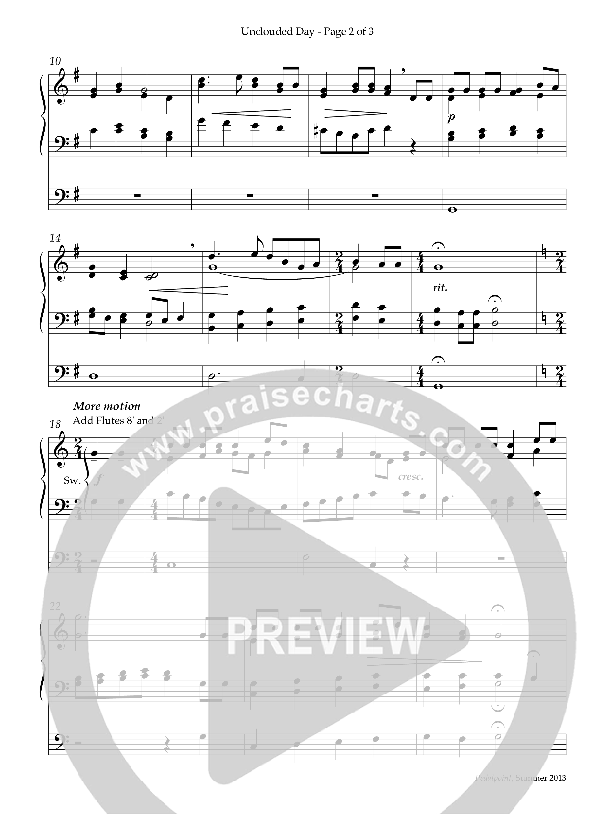 Unclouded Day (Instrumental) (Lifeway Worship / Arr. Paula C. Carl ...