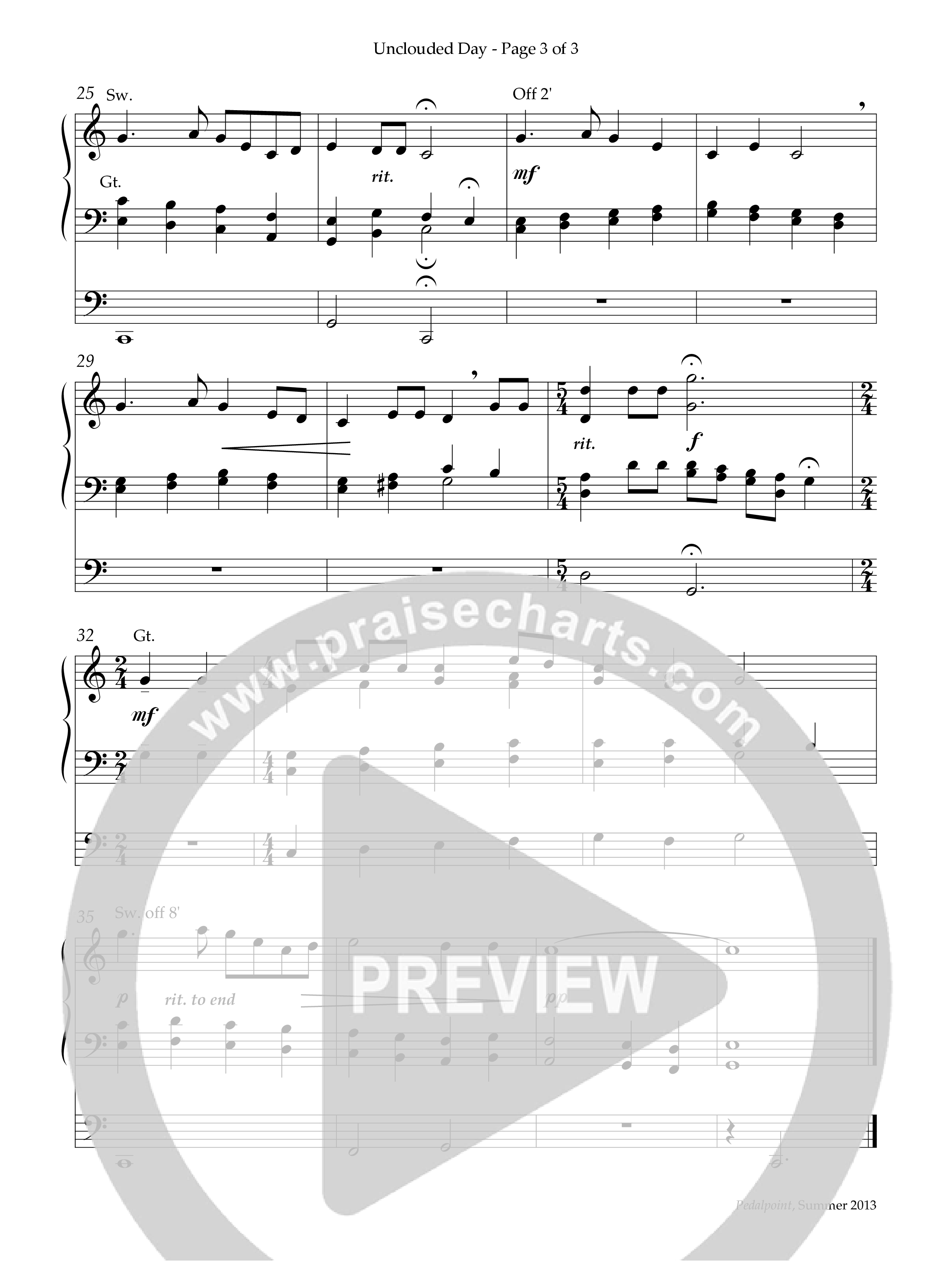 Unclouded Day (Instrumental) (Lifeway Worship / Arr. Paula C. Carl ...