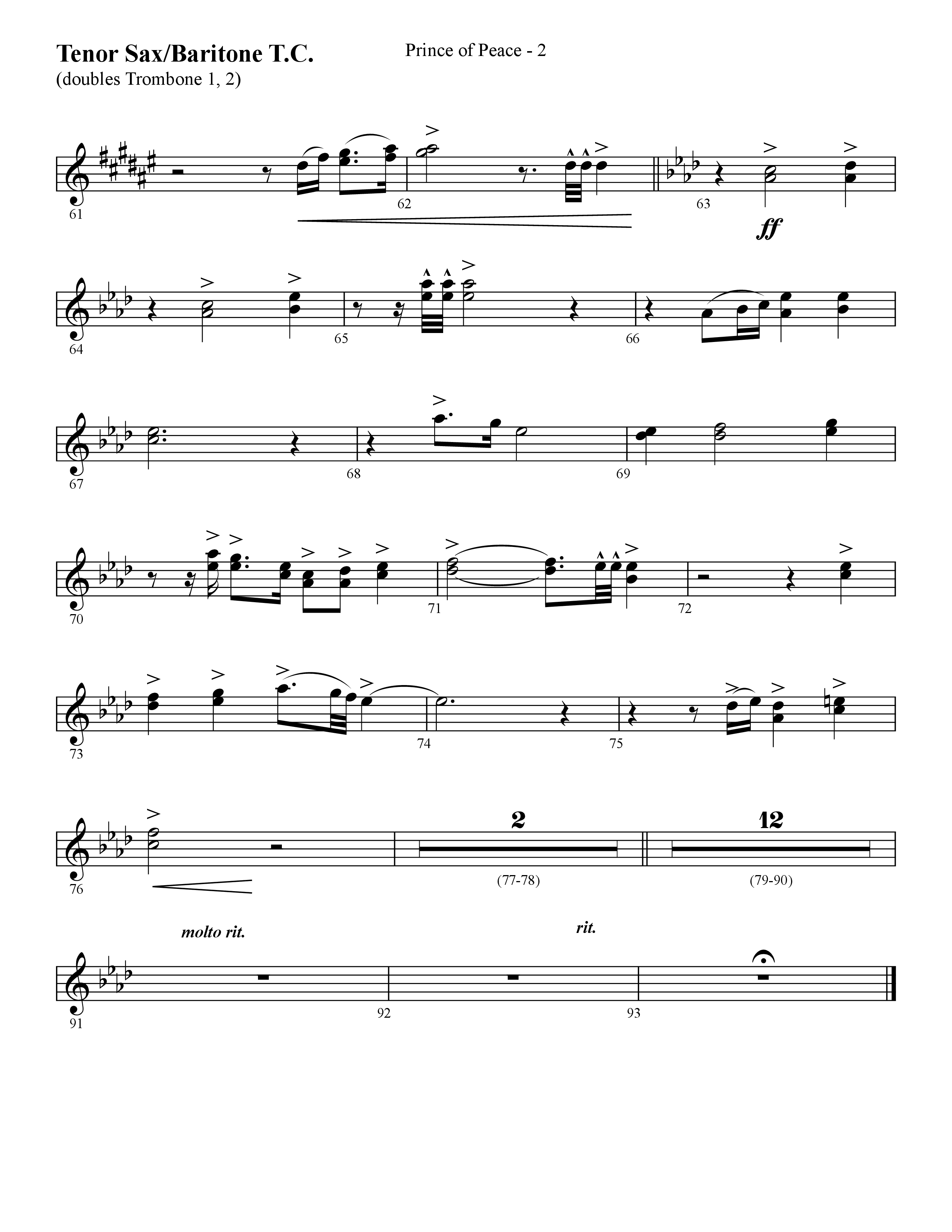 Prince Of Peace (with Shine On Us) (Choral Anthem SATB) (Lifeway Choral ...