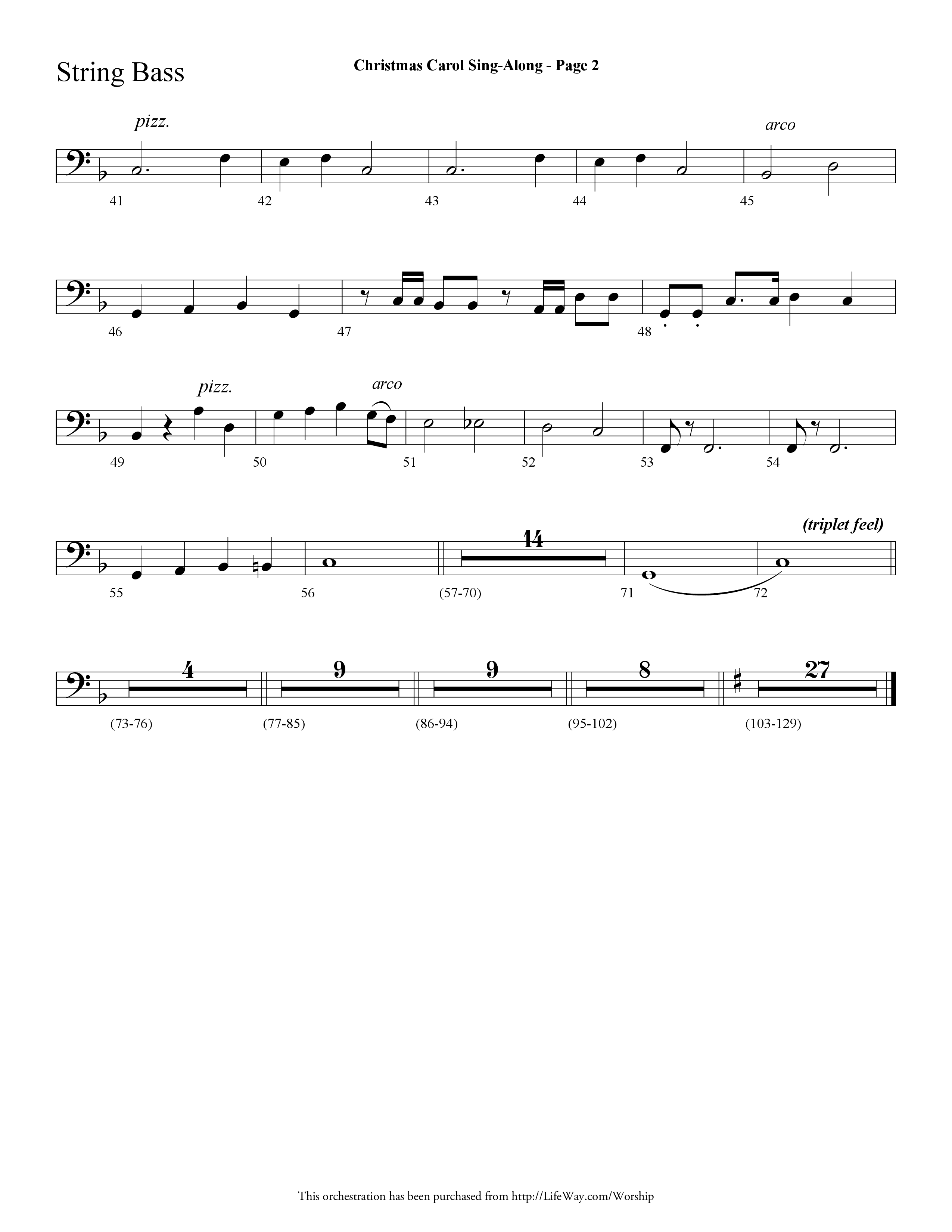 Christmas Carol Sing-Along (Choral Anthem SATB) (Lifeway Choral / Arr ...